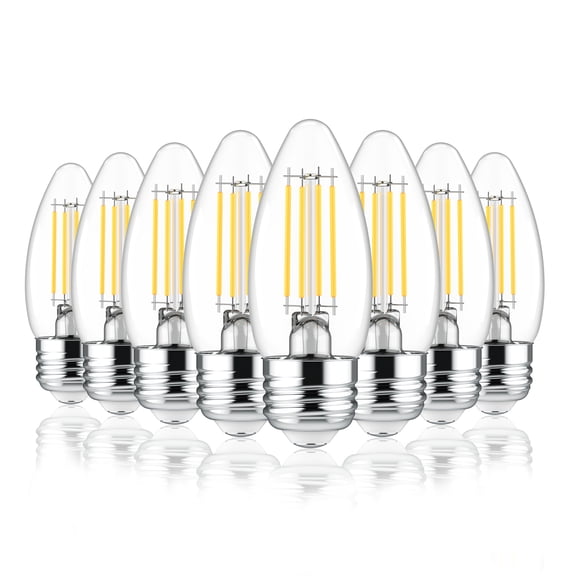 BH&G LED Light Bulb, 5.5-Watt (60W Equiv.) B10 Candle Bulb Dimmable E26 ...