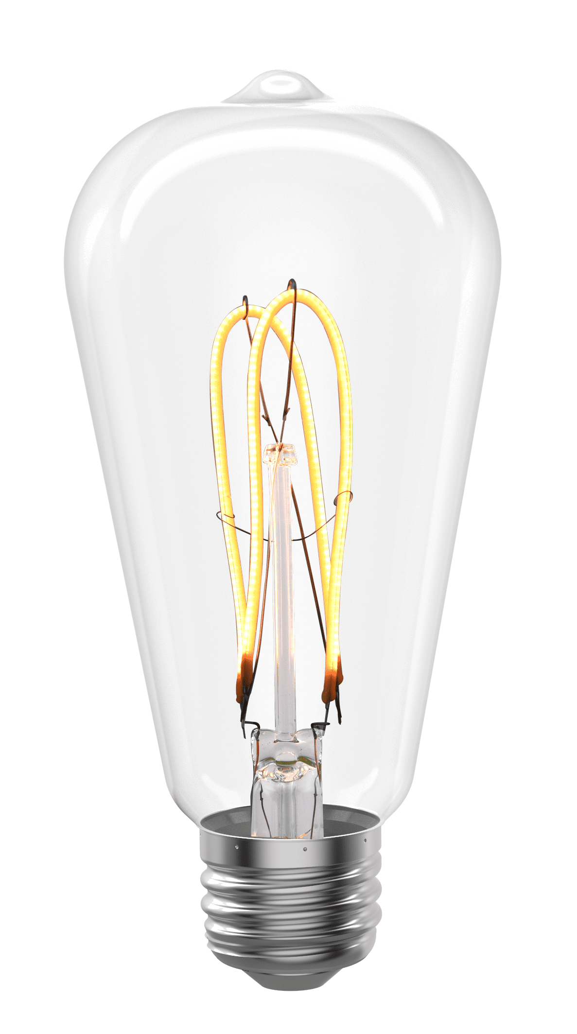 BH&G LED Light Bulb, 6-Watt (60W Equiv.) ST19 Shape, Dimmable Filament ...