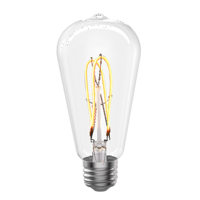 BH&G LED Light Bulb, 6-Watt (60W Equiv.) ST19 Shape, Dimmable Filament ...