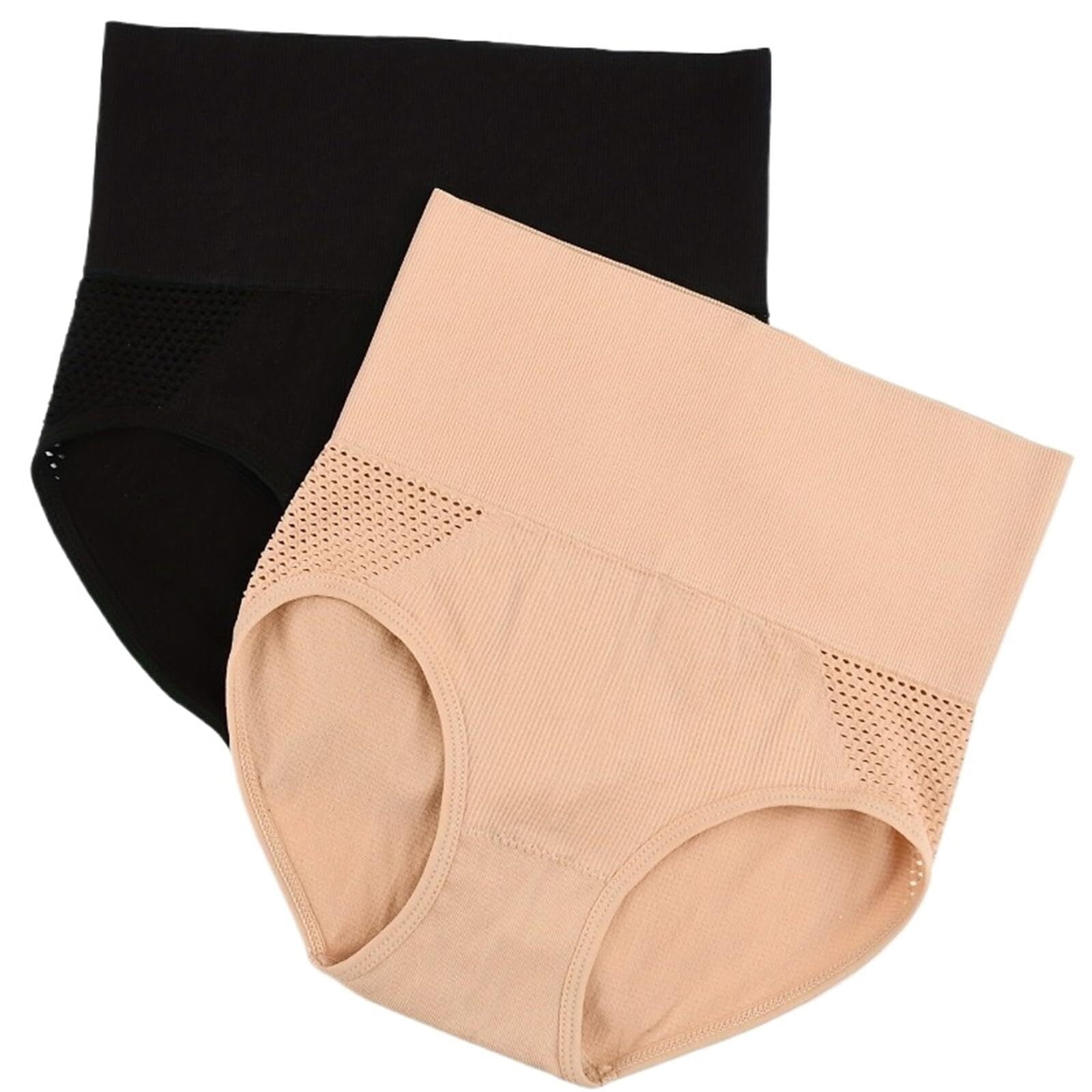 BH-JJSMGS 2-Pack Seamless High-Waisted Shapewear for Women Abdomen ...