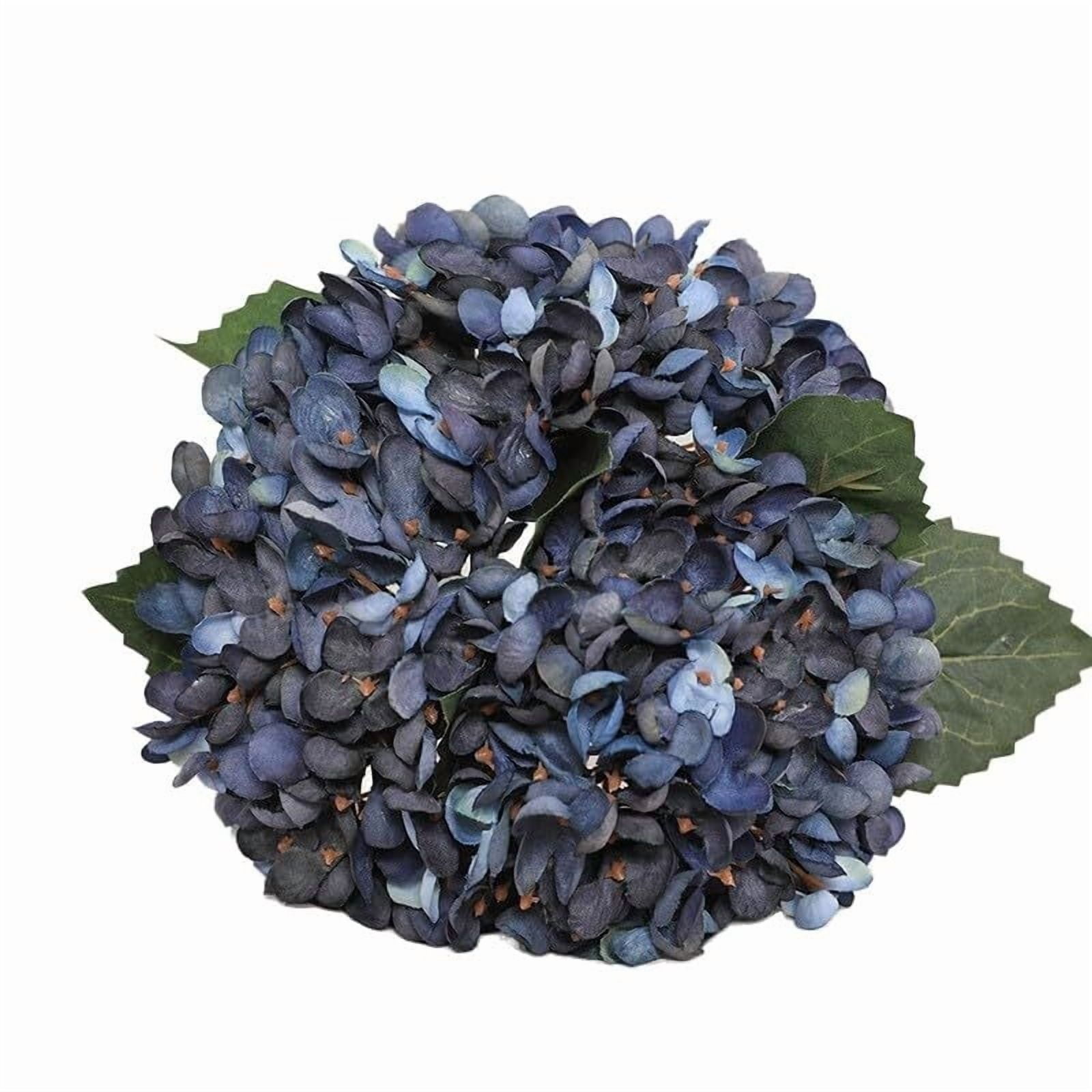 BH-JJSMGS Hydrangea Artificial Flowers Lifelike Faux Hydrangea Fake ...