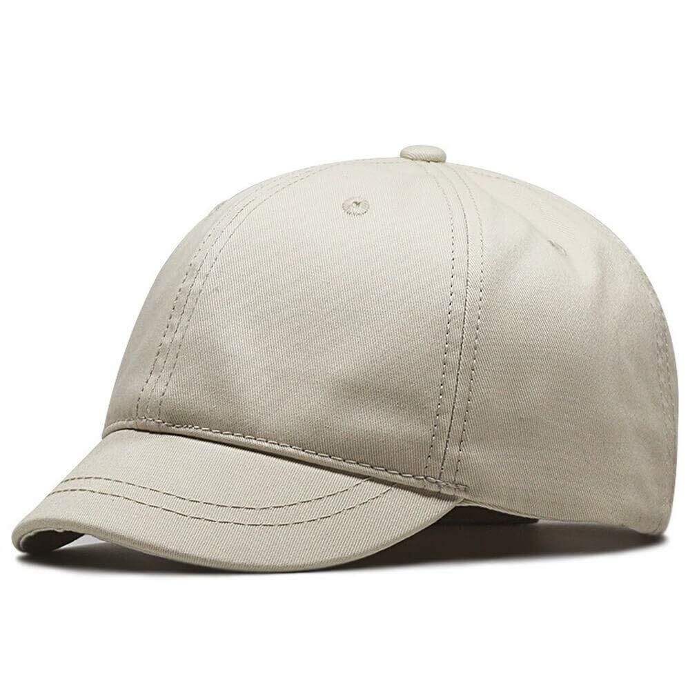 BH-JJSMGS Men Short-Bill Oversize Baseball-Cap - Plain Polo Dad Hat L ...
