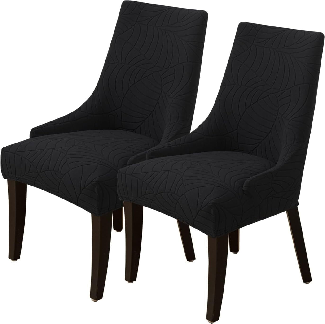 BH-JJSMGS Set of 2 4 Waterproof Stretch Wingback Side Chair Slipcover ...