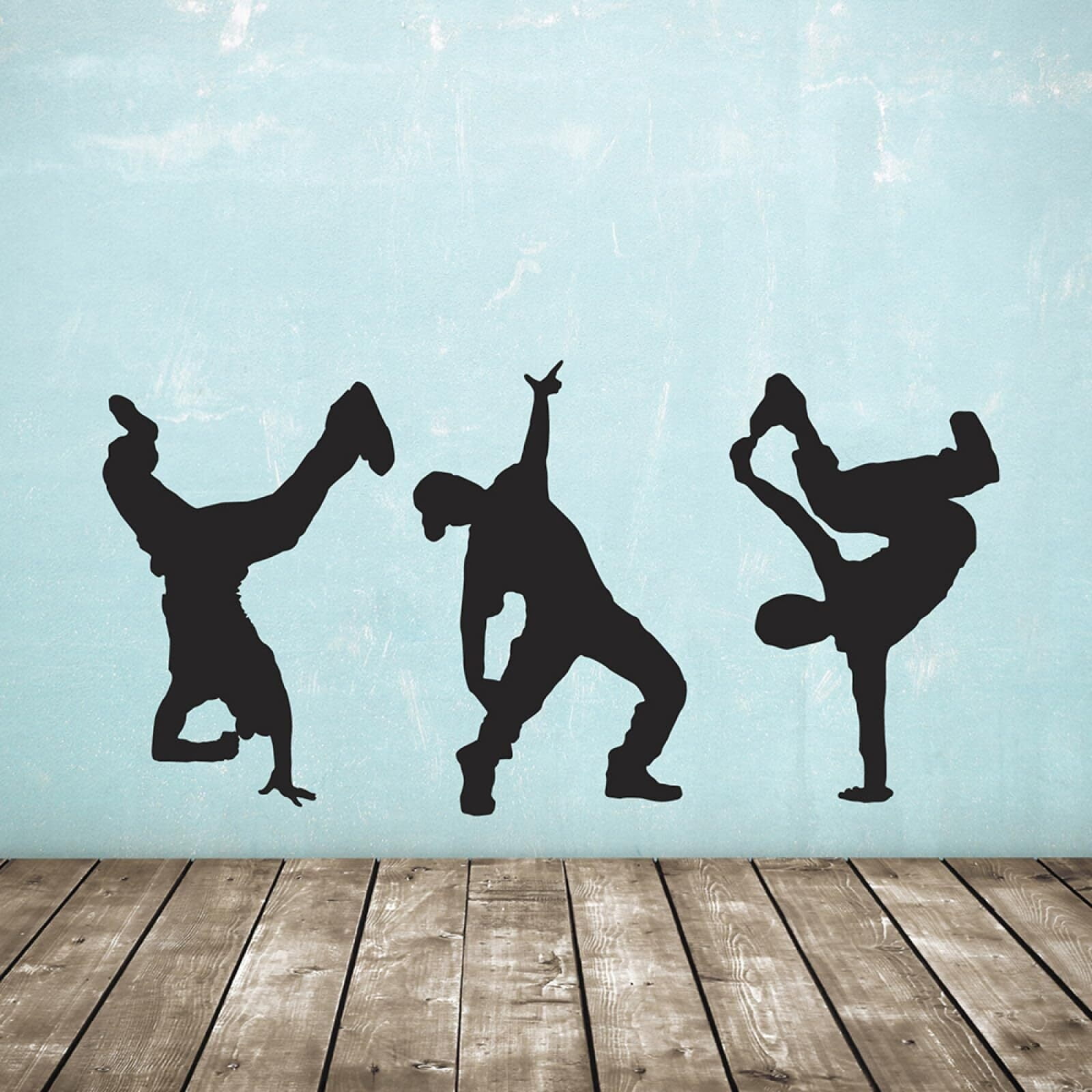BH-JJSMGS Street Hip hop Dance Wall Sticker Vinyl Hip hop Dancer ...