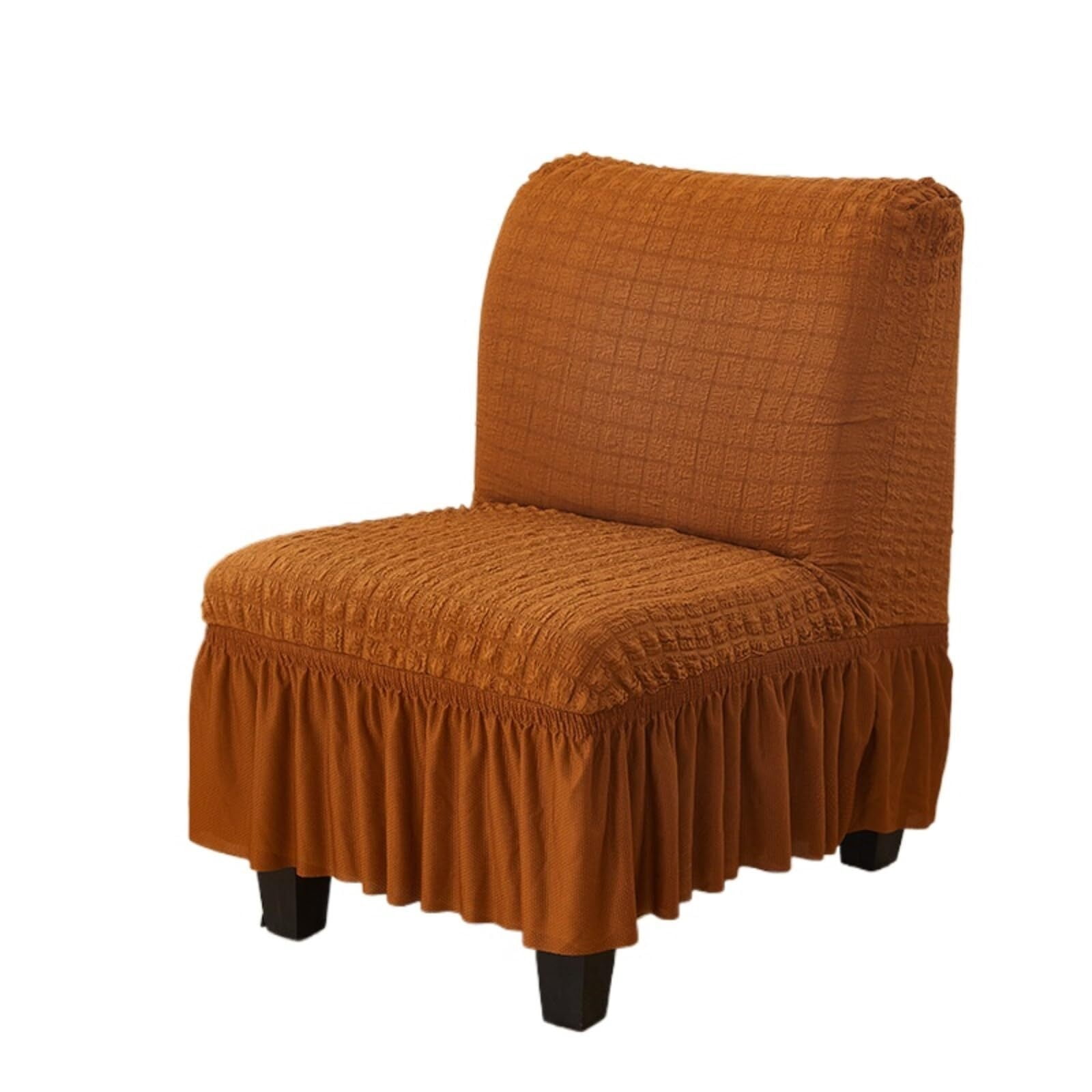 BH-JJSMGS Stretch Armless Accent Chair Covers, Slipper Chair Slipcover ...