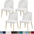 BH-JJSMGS Velvet Curved Back Chair Covers Round Back Dining Room Chair ...