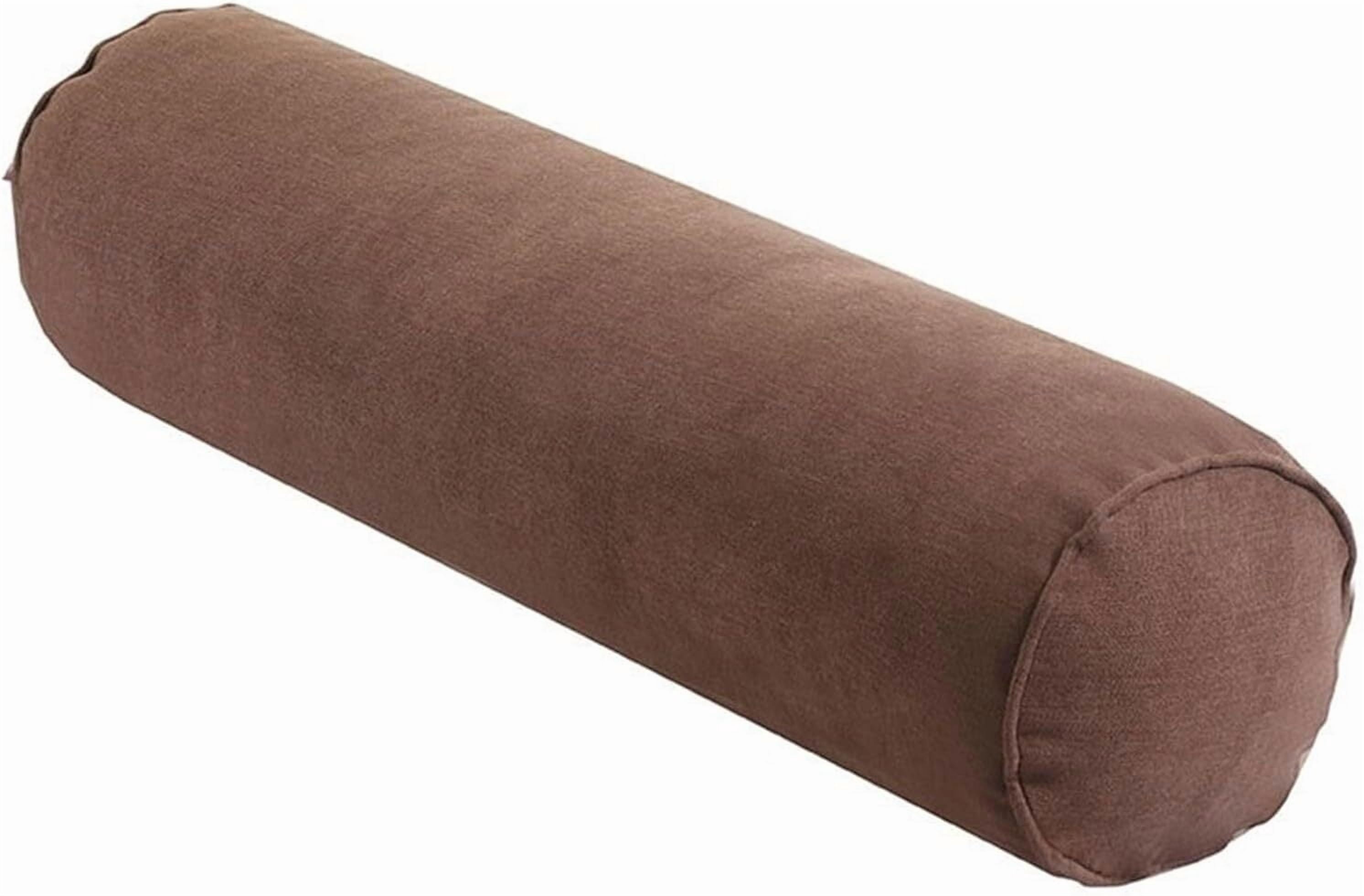 BH-JJSMGS Velvet Round Cervical Roll Cylinder Bolster Sleep Pillow with ...