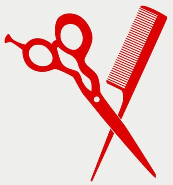 BH-JJSMGS Wall Stickers Murals Barber Shop Name Scissors Hair Salon ...