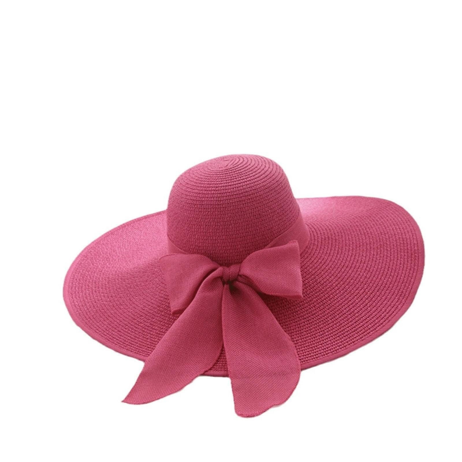 BH-JJSMGS Women's Big Straw Hats, Summer Oversized Brim Sun Hats, Beach ...