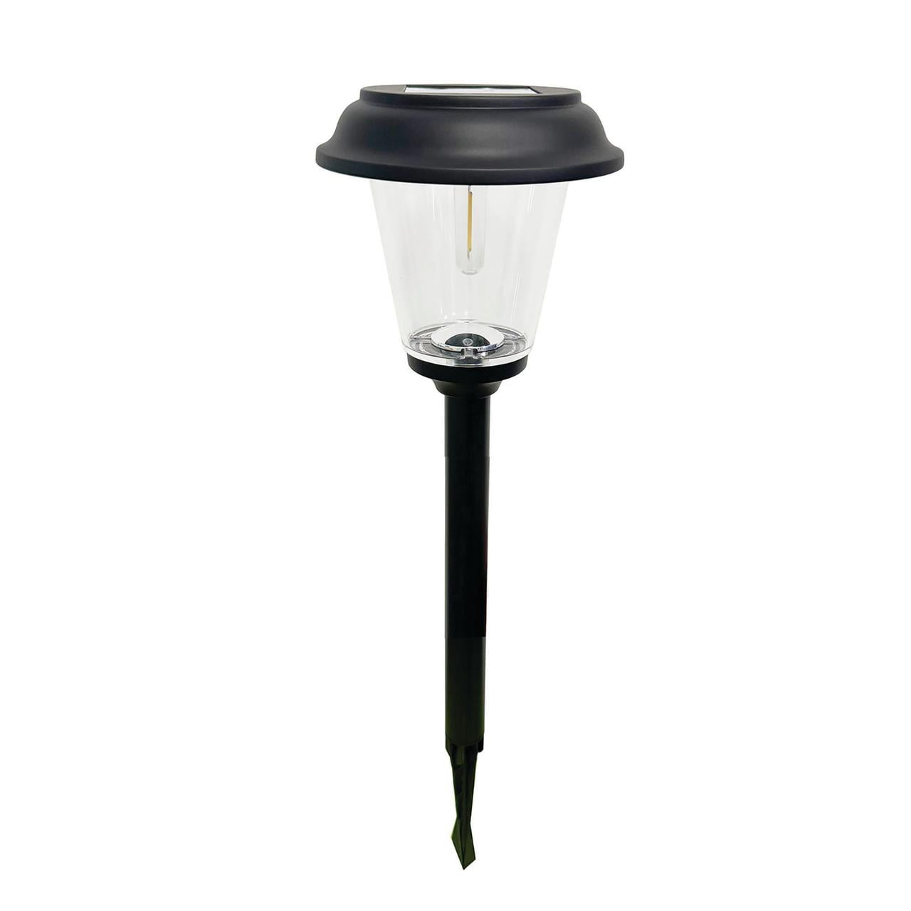 Better Homes & Gardens Elijah Solar Powered Black Landscape Filament ...