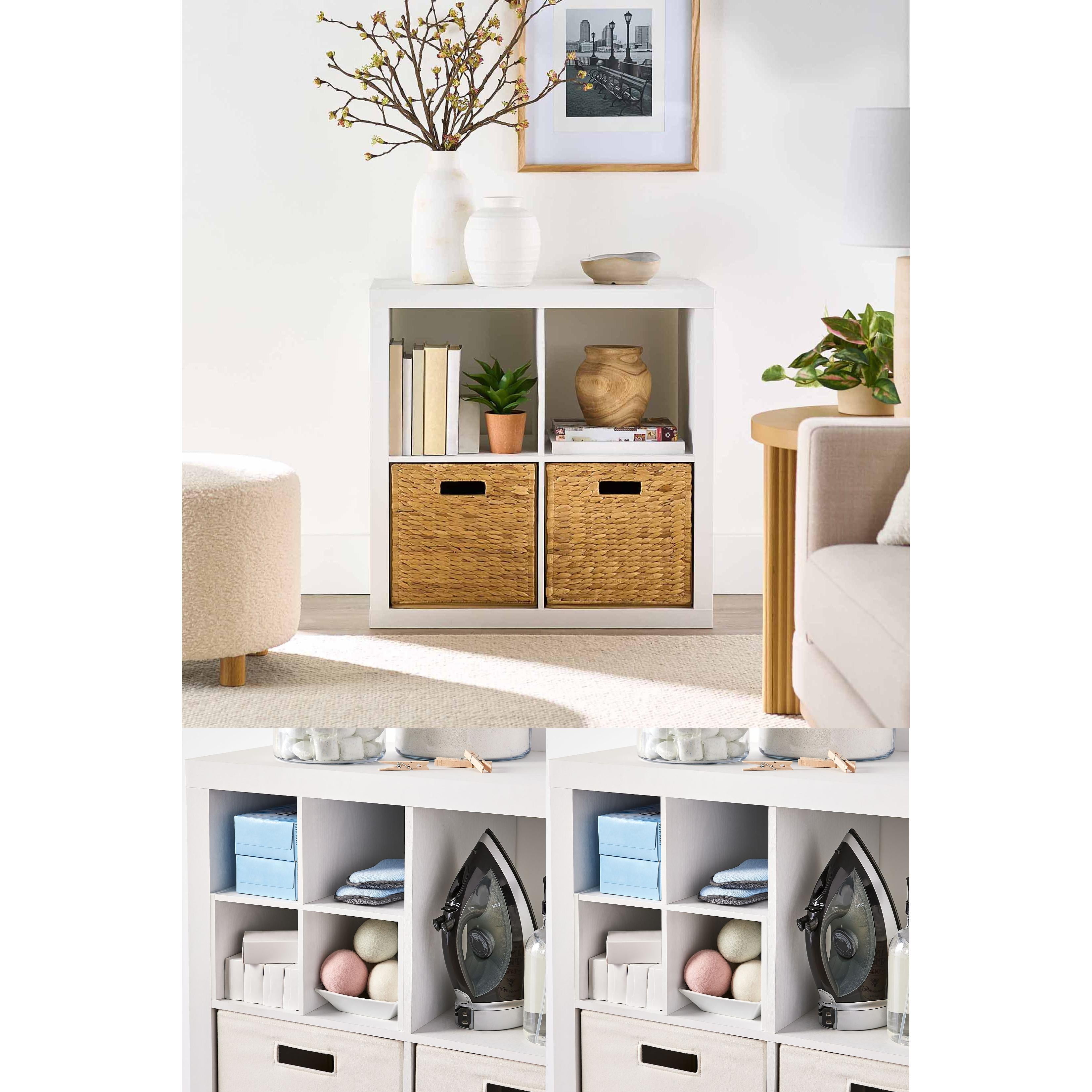 Free Shipping! Better Homes & Gardens 4 Cube Storage with 2 Quad Shelf ...