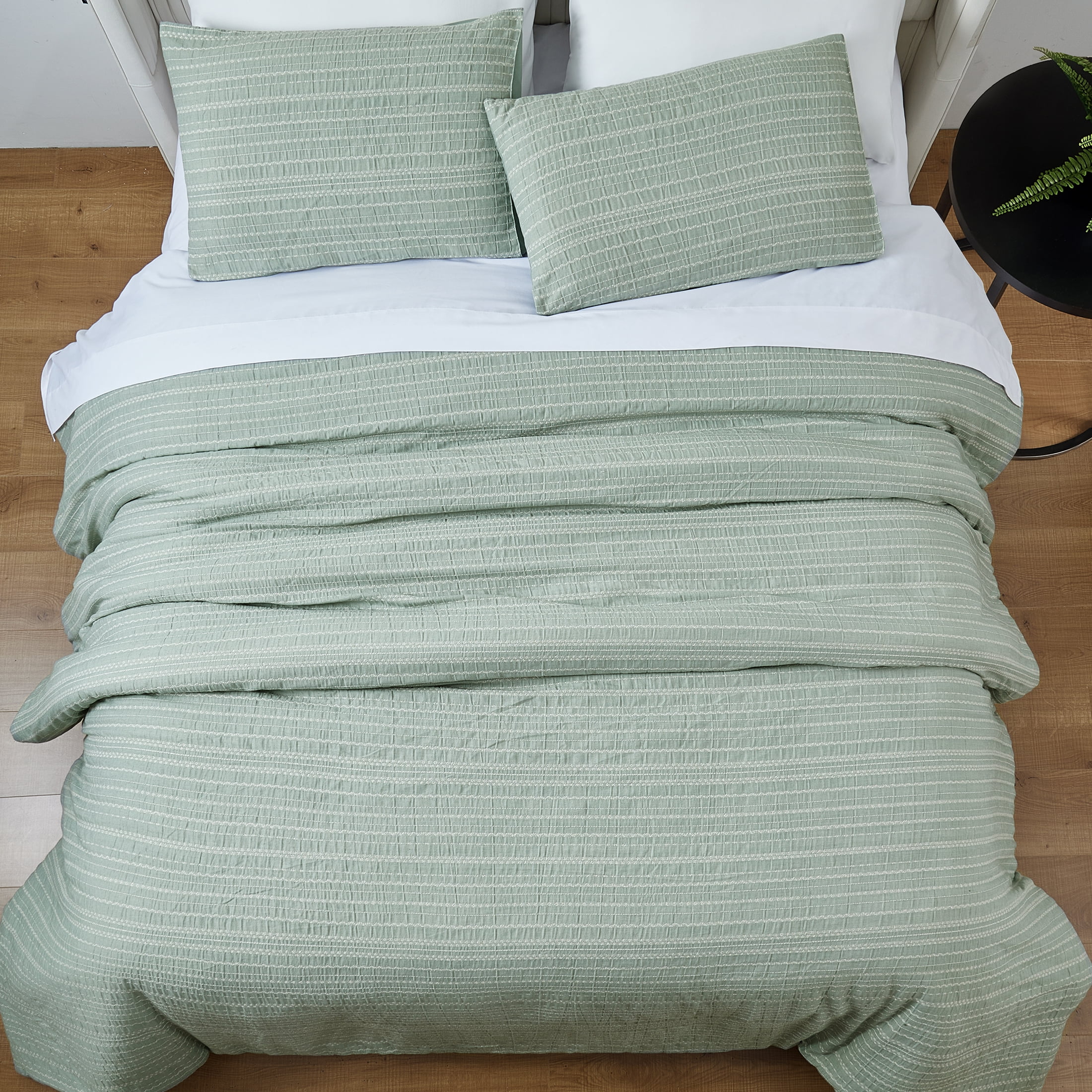 Better Homes & Gardens Crafted Woven 3-Piece Comforter Set, Green River ...