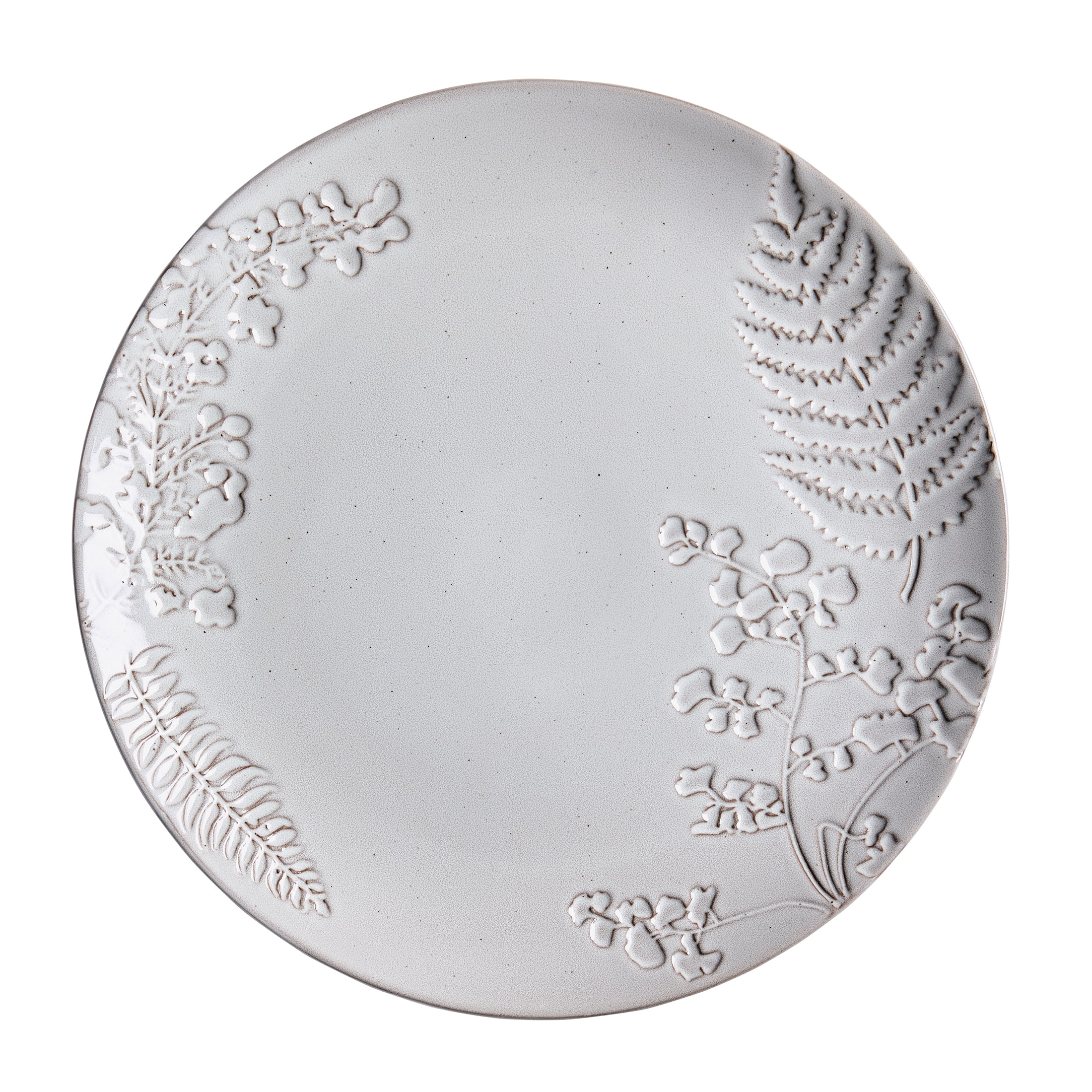 Better Homes & Gardens Ellie Collection Gray Stoneware Dinner Plate, 10 ...