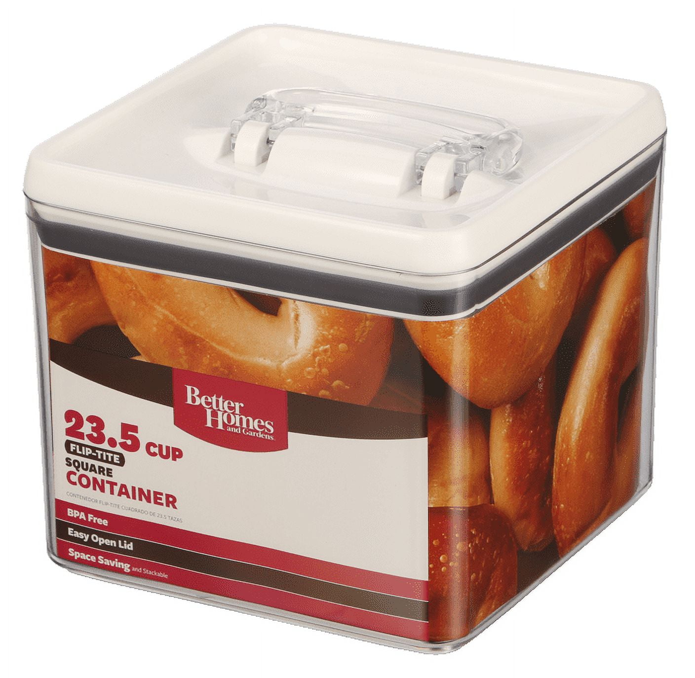 Better Homes & Gardens Clear Plastic Stackable Food Storage Container ...