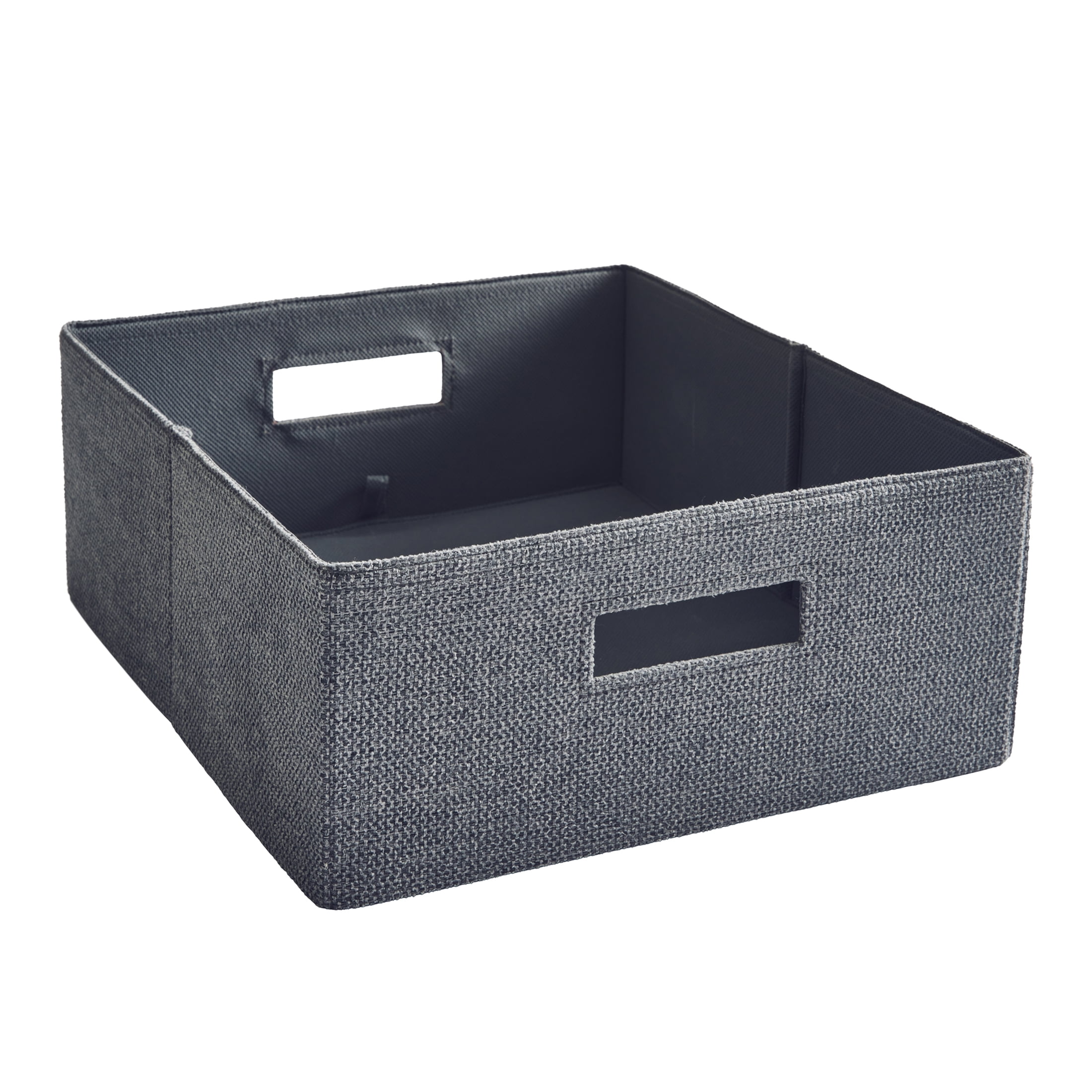 Better Homes & Gardens Half-Size Fabric Storage Bin, Gray Textured ...