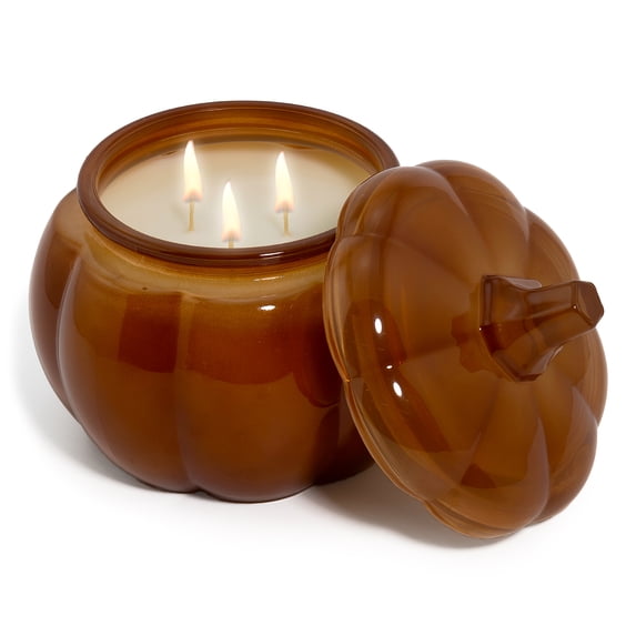 Better Homes and Gardens 3-Wick Pumpkin Jar Candle, Farm Apple Pumpkin ...