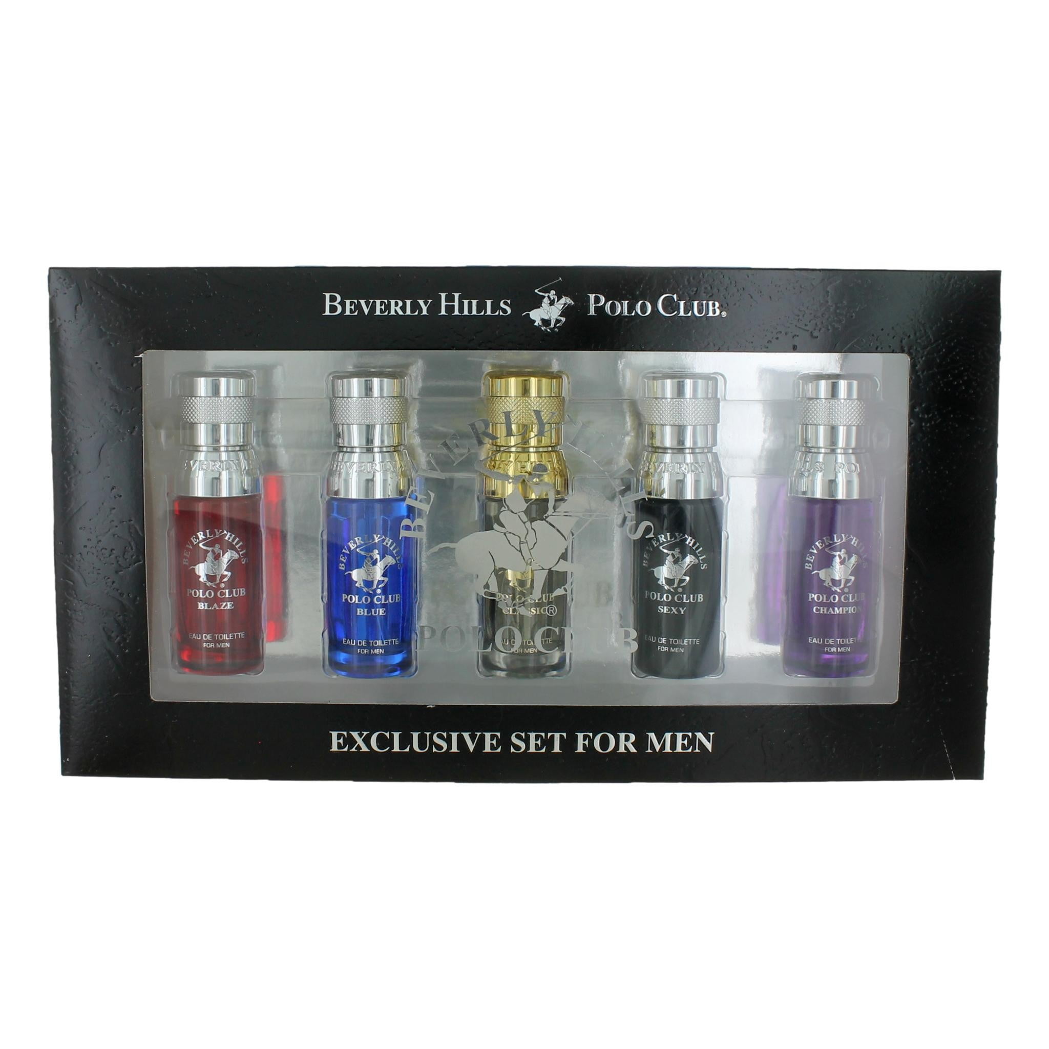 Beverly Hills Polo Club Men's Perfume Mini Gift Set, 5 Piece EDT ...