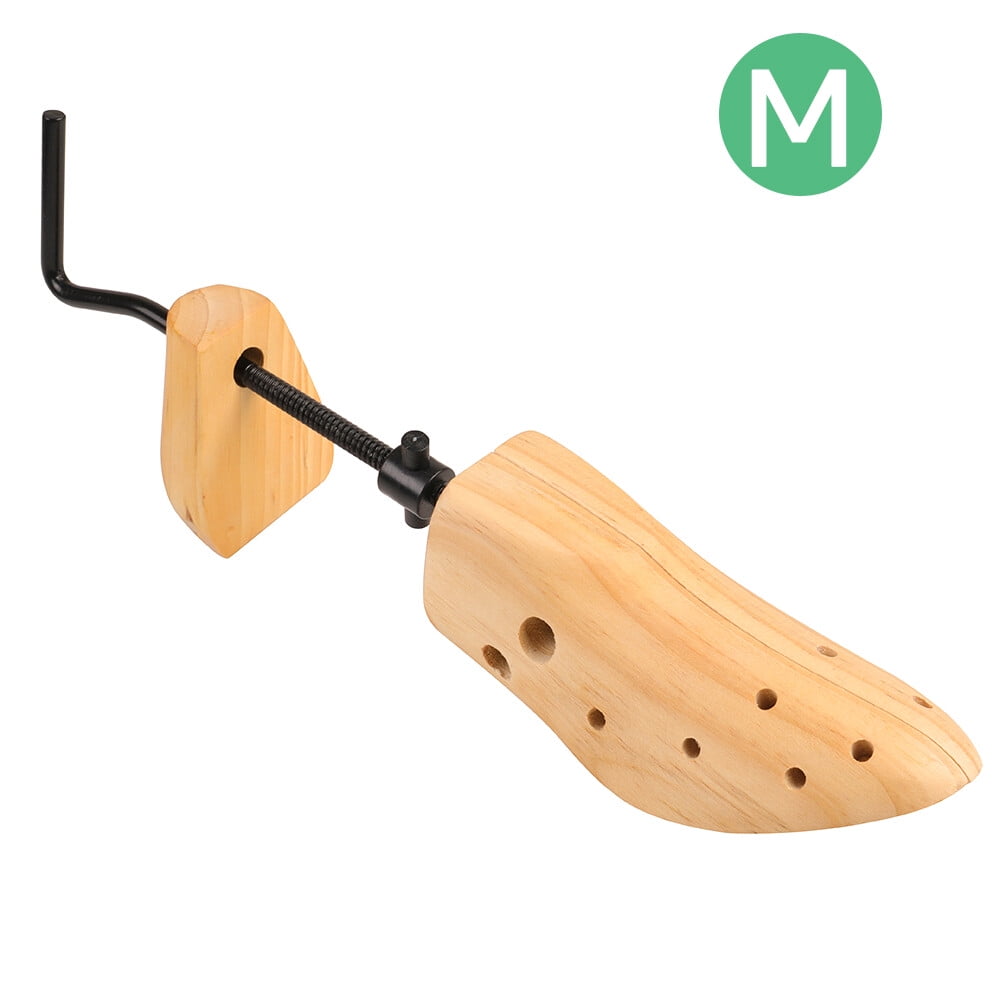 BHUIK 2-Way Wooden Adjustable Shoe Stretcher Expander for Men and Women ...