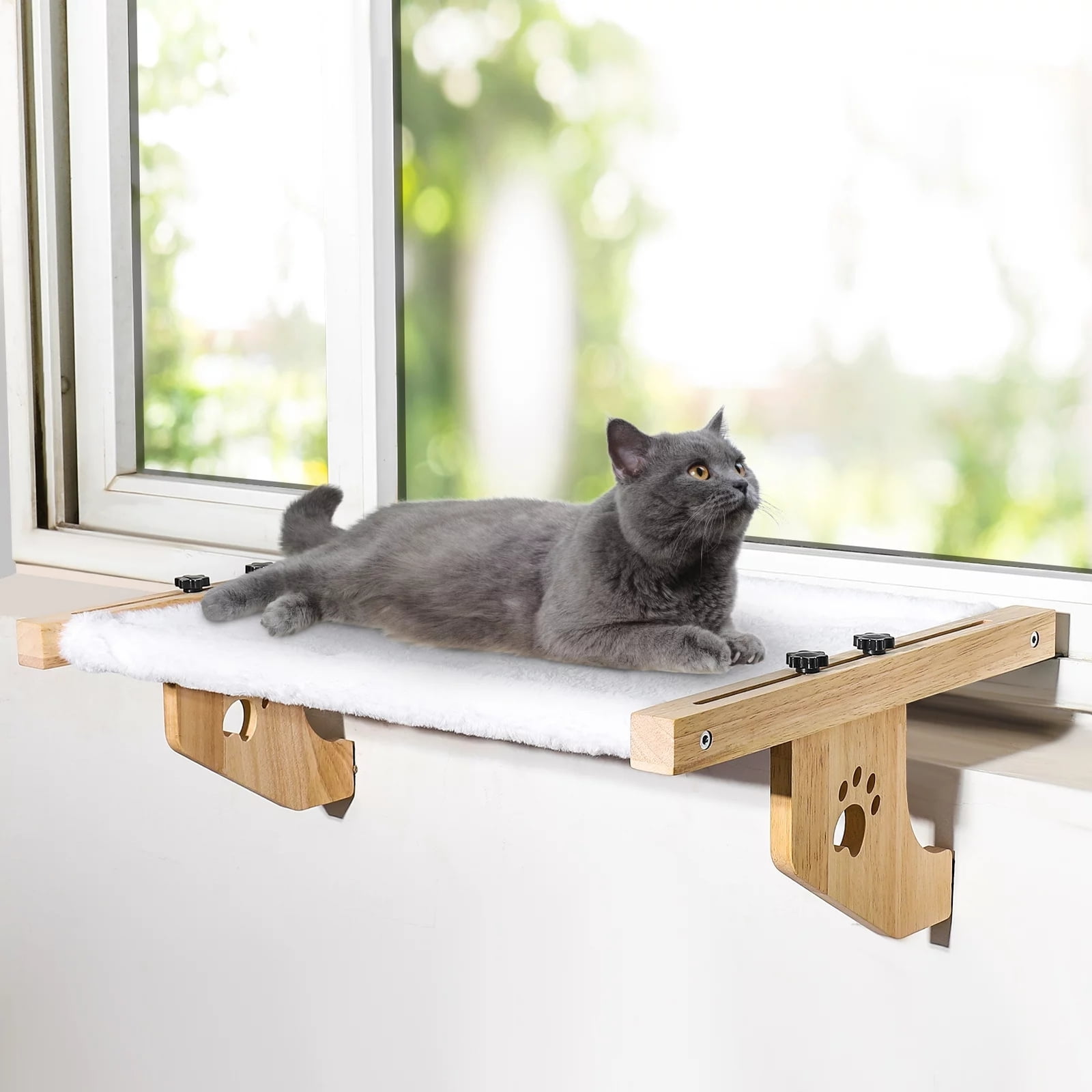 BHUIK Cat Perch for Window Sill with Bolster - Orthopedic Hammock ...