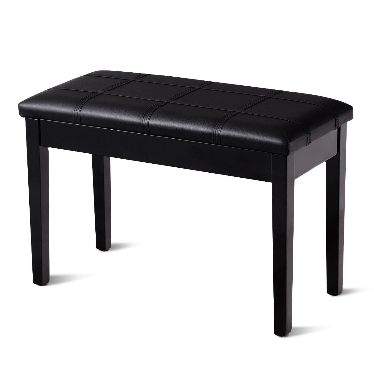 BHUIK Piano Bench with Storage — Solid Wood Keyboard Seat with PU ...