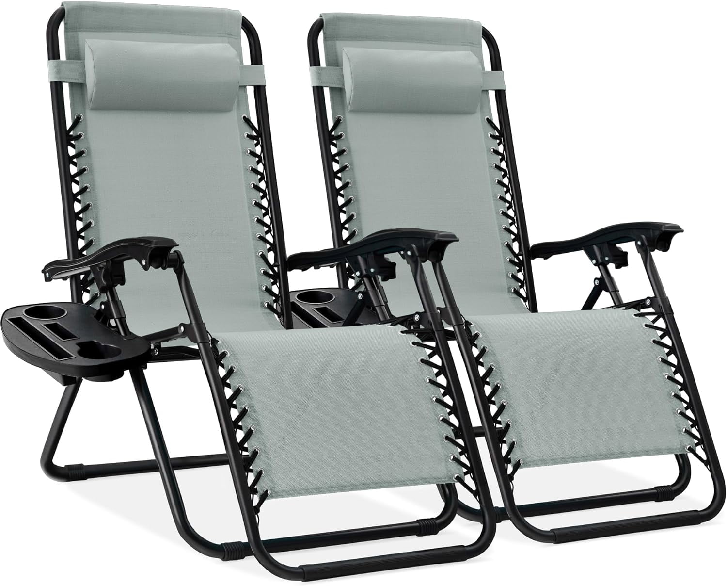 BHUIK Set of 2 Zero Gravity Lounge Chairs – Adjustable Reclining ...