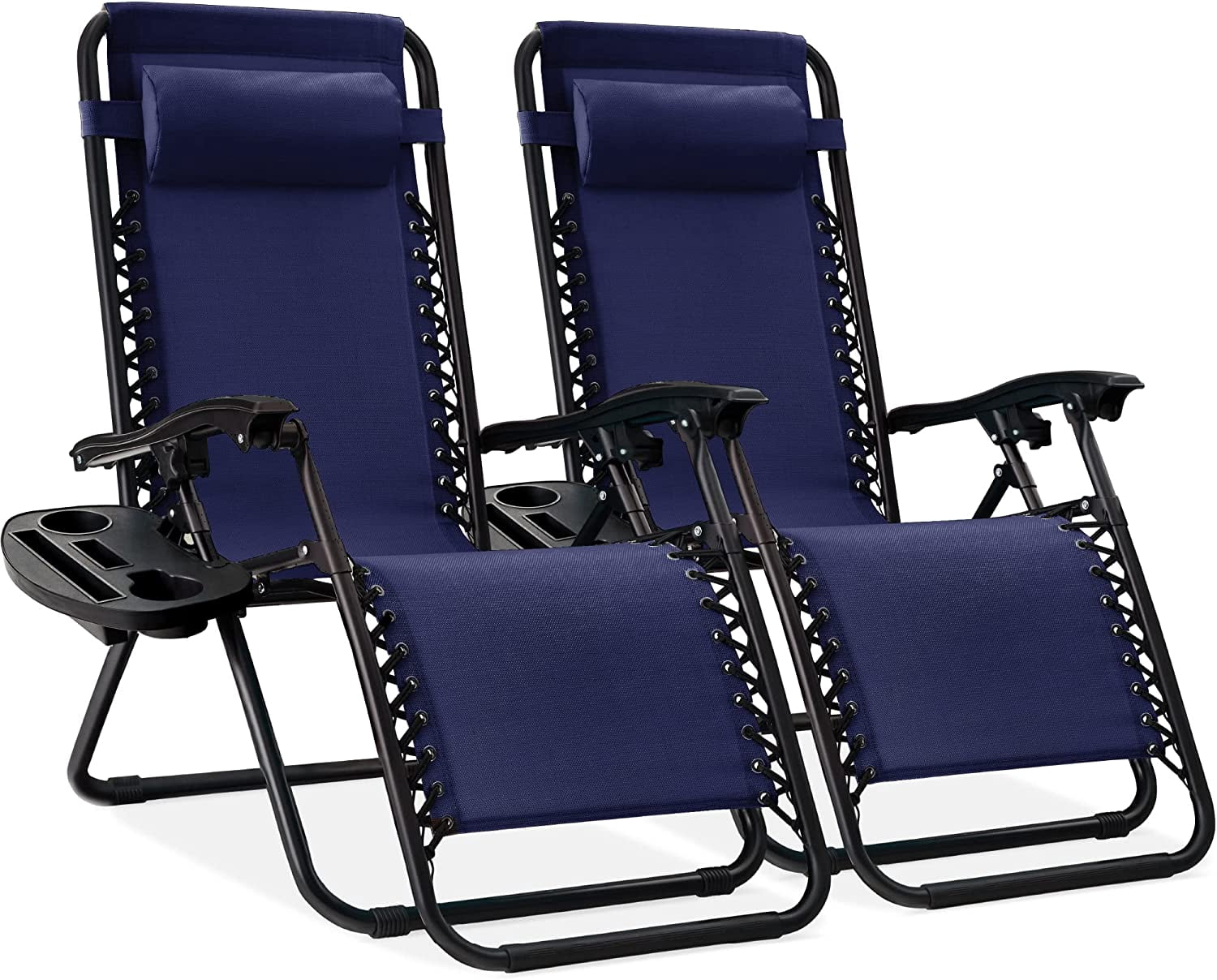 BHUIK Set of 2 Zero Gravity Lounge Chairs – Adjustable Reclining ...
