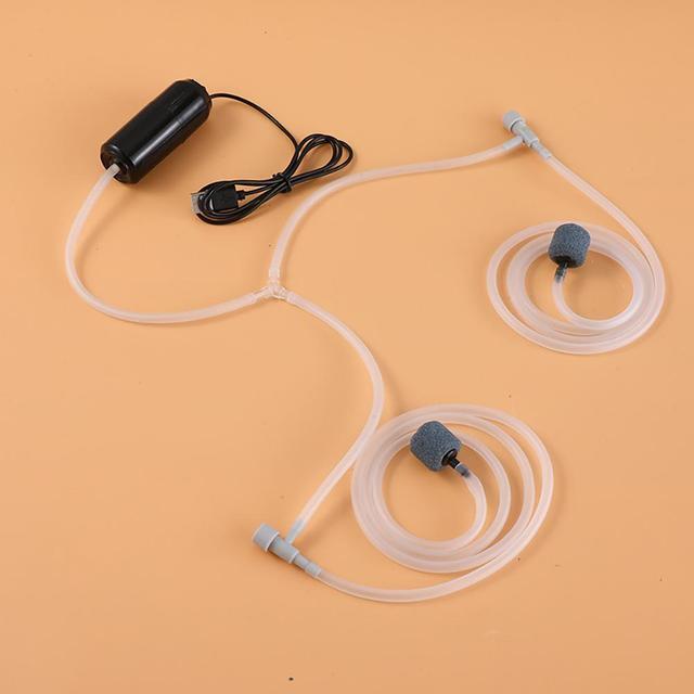 BHUIK USB Mini Aquarium Air Pump – Silent Oxygen Pump with Dual Air ...