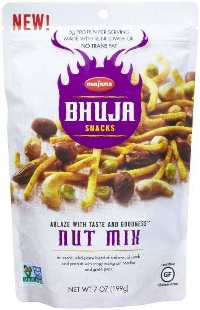 BHUJA Nut Mix, 7-Ounce Bags (Pack of 6) ( Value Bulk Multi-pack ...