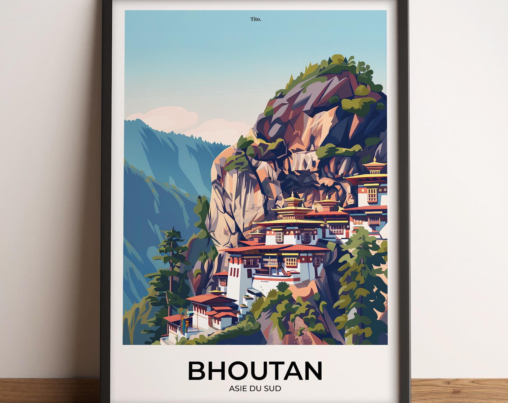 BHUTAN Poster · Bhutan Travel Poster · Bhutan Art Print · Bhutan Poster ...