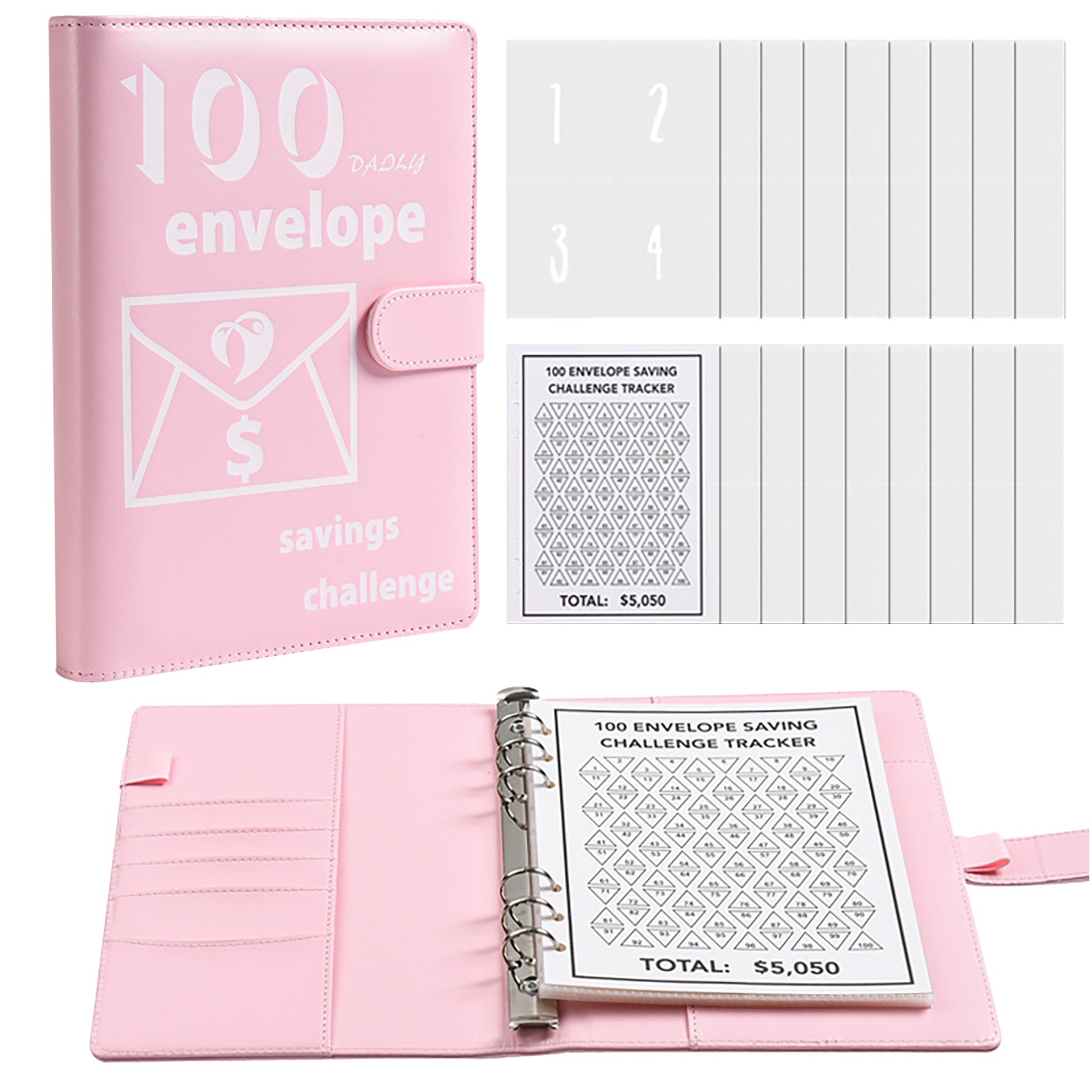 BHXYSGD 100 Envelopes Saving Challenge Saving 100 Envelope Challenge ...