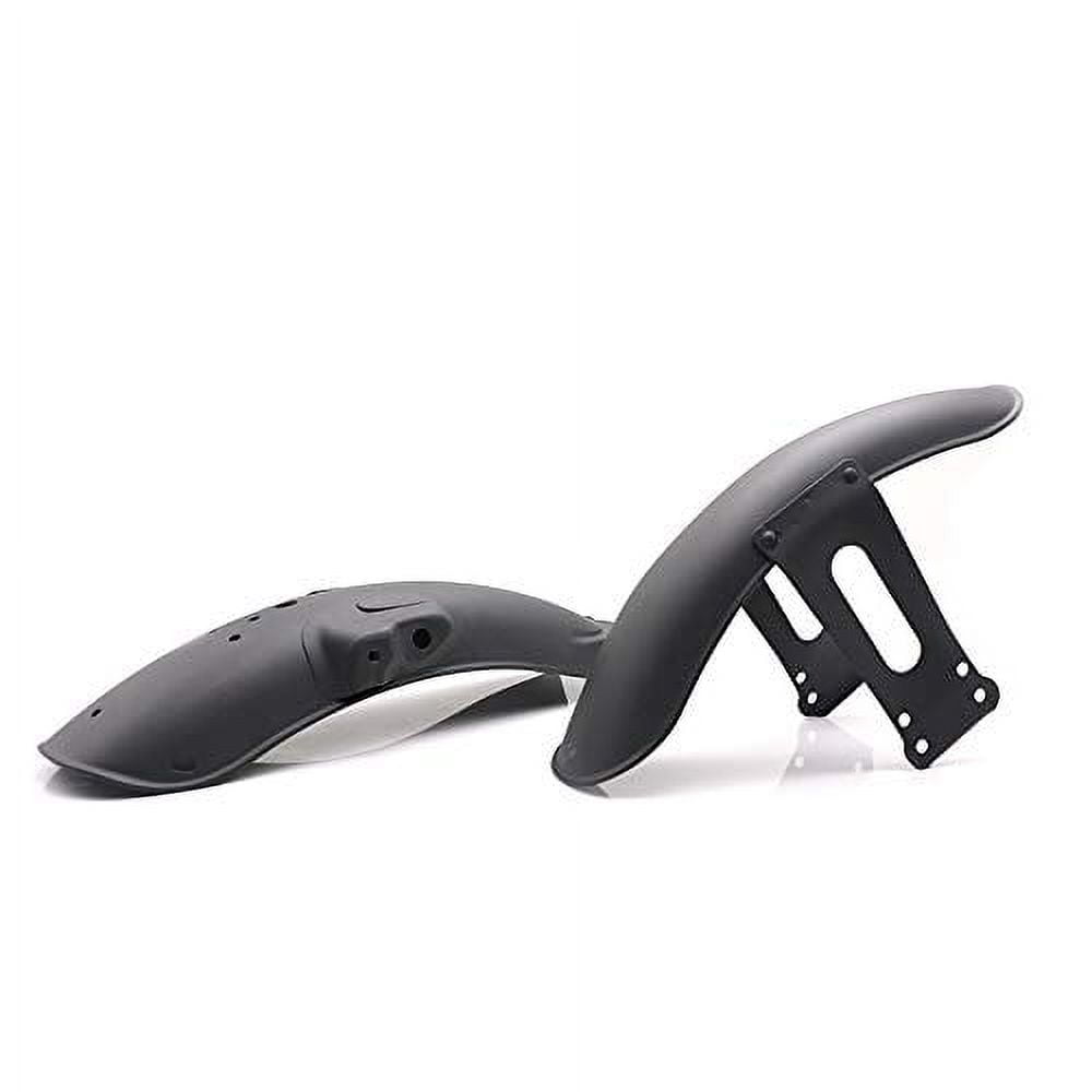 BHYShop One Set Retro Cafe Racer Black Metal Front Rear Fender Mudguard ...