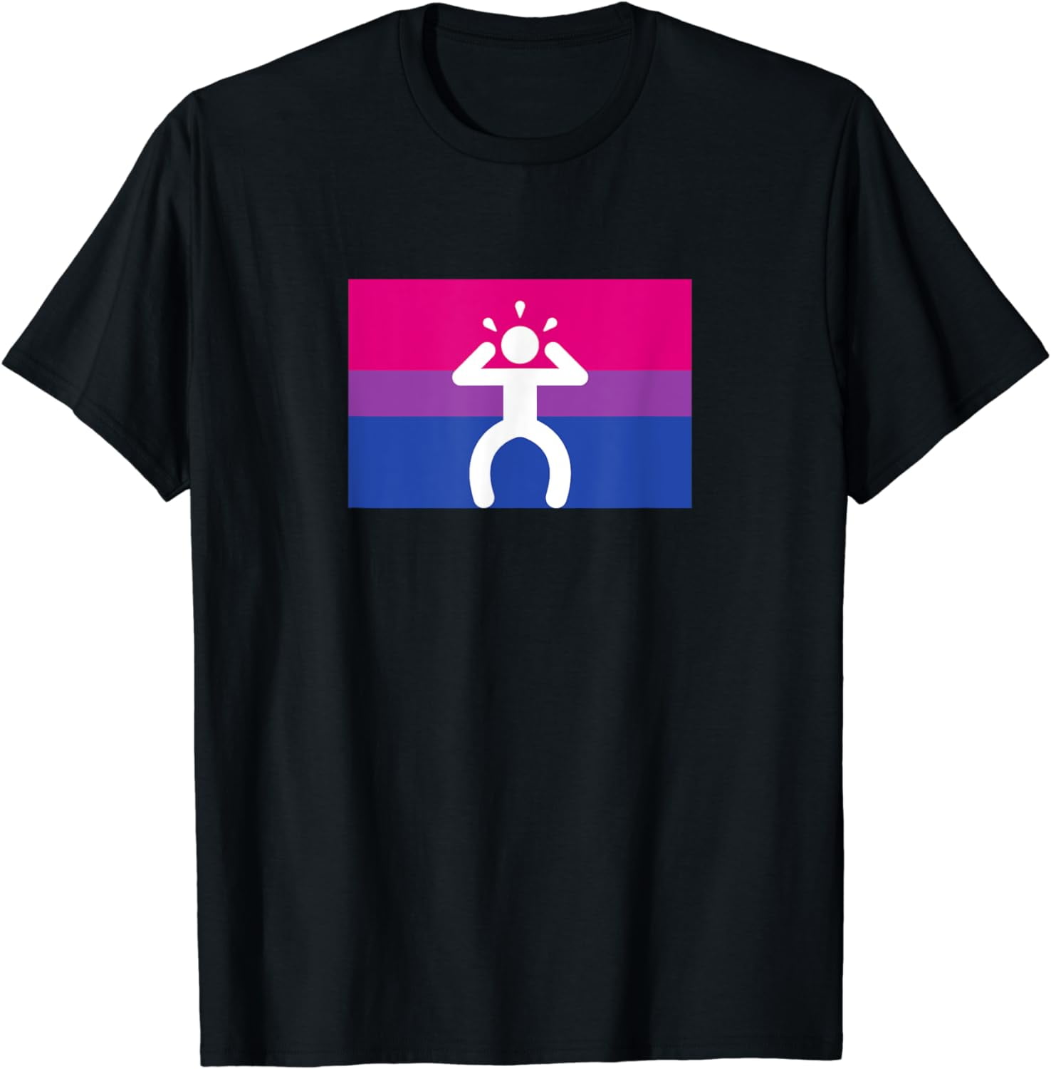 BI PANIC - Funny Bi Flag Pride T-Shirt - Walmart.com