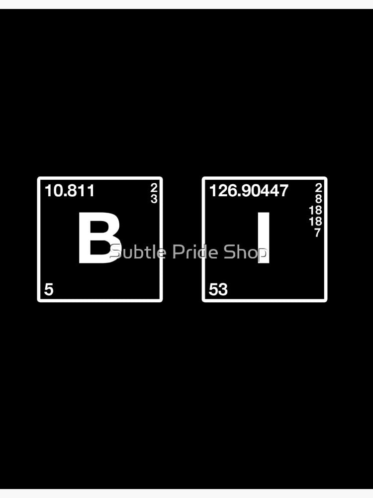 BI. Periodic Table. Bisexual Pride Poster Framed-unframed - Walmart.com