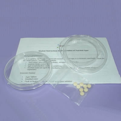 BI515-0208 - PETRI DISH 2 AND AGAR TABLETS POWDER BASIC NUTRIENT AGAR ...