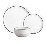 BIA Cordon Bleu Dinnerware Set, 12-Piece, Stackable Porcelain, Black ...