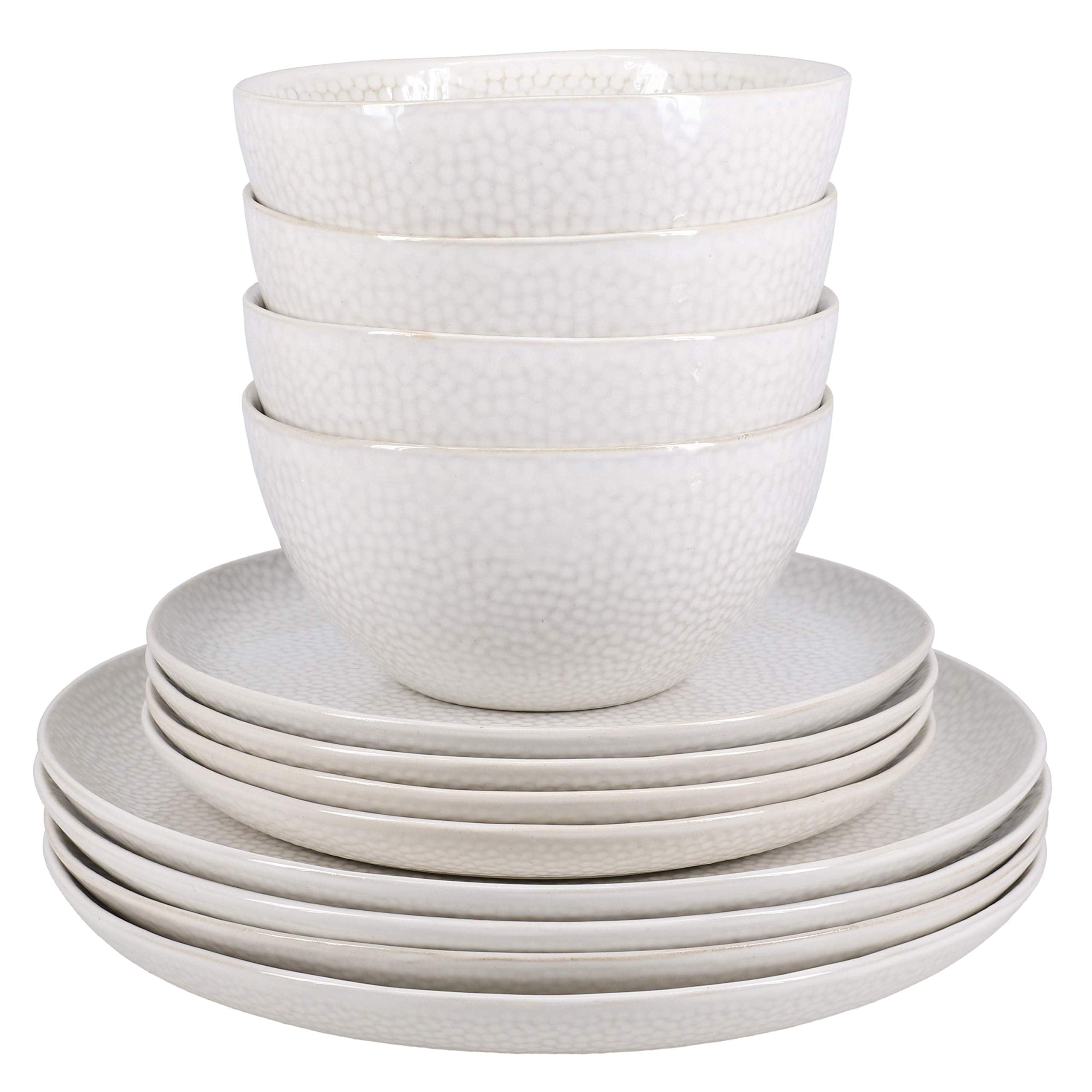 BIA Cordon Bleu 12pc Serene Stoneware Dinnerware Set, Modern ...