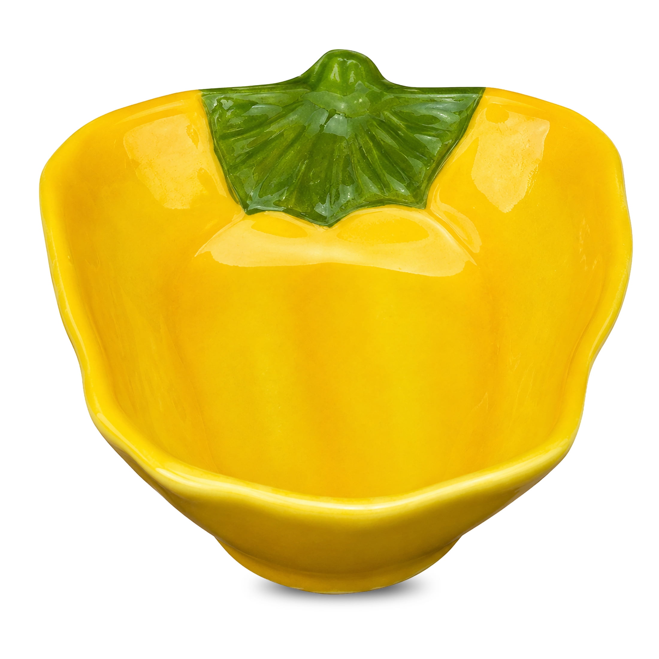 BIA Vegetable Dip Dish, Bell Pepper Shaped Lead-Free Ceramic Sauce Bowl ...