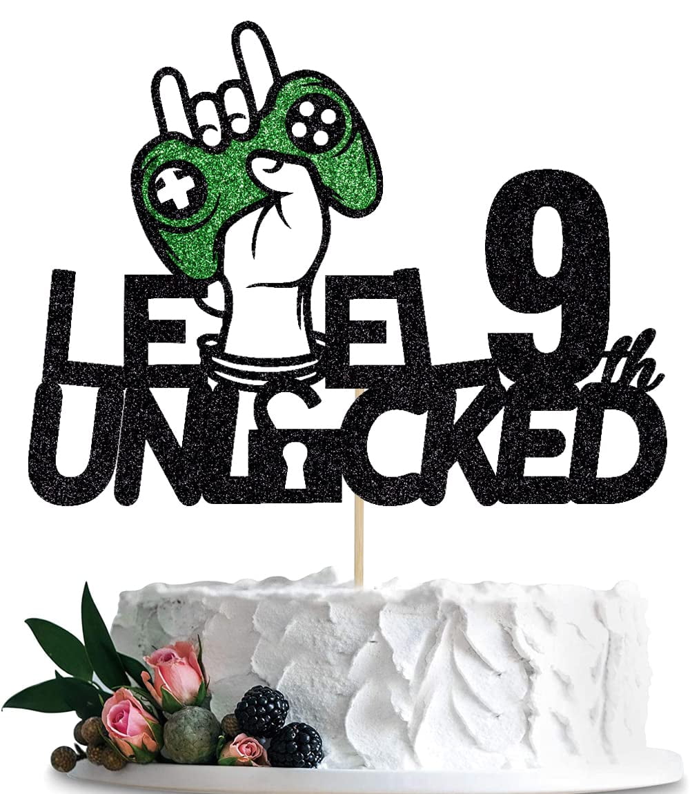 BIABISD Level 9 Unlock CM31 Cake Toppers Video Game Cake Toppers Kids ...