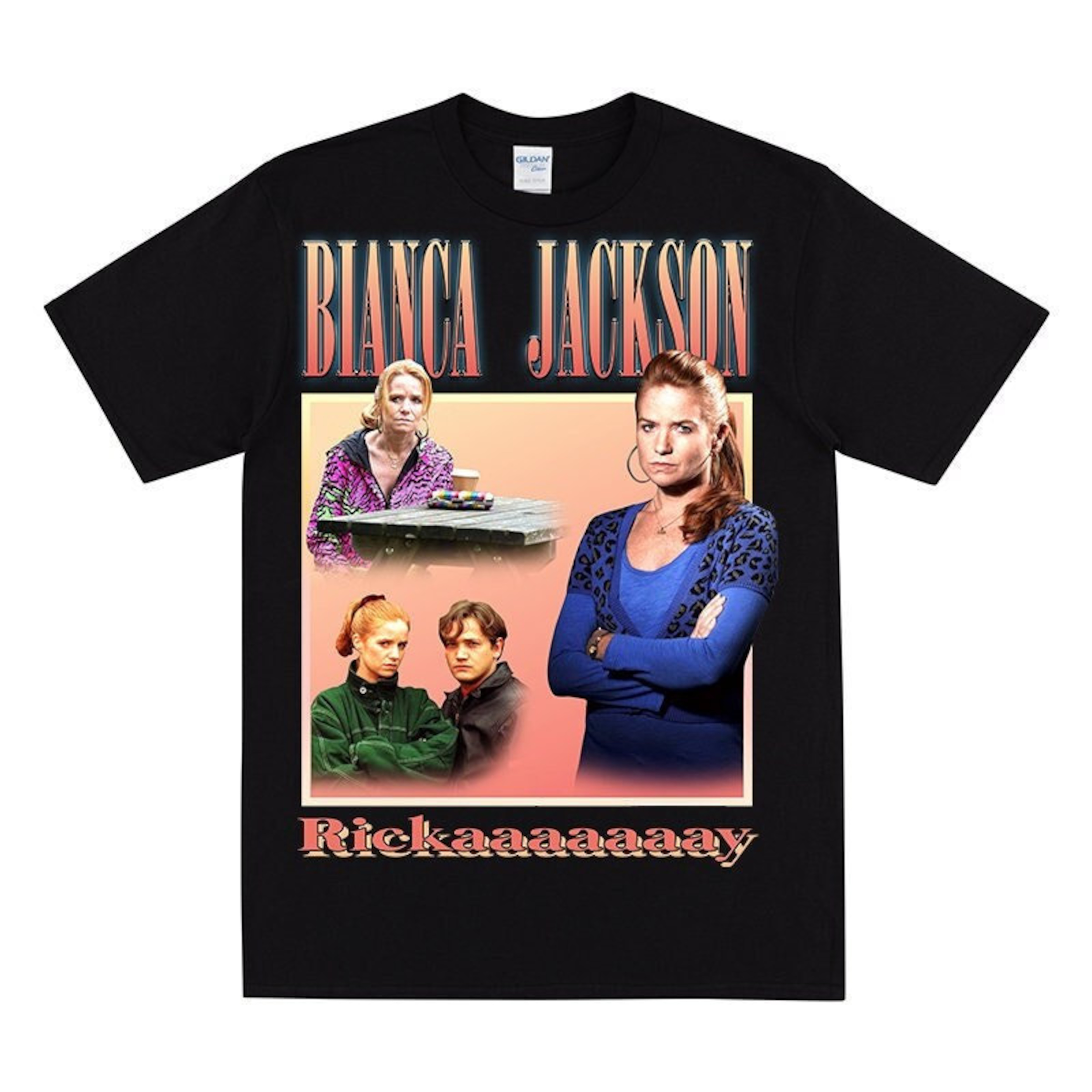 BIANCA JACKSON Homage T-shirt, 90s Eastenders Fans, British Soap Opera ...