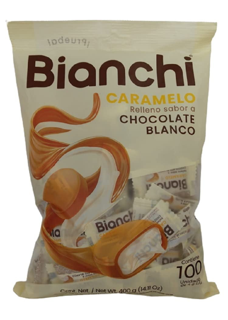 Bianchi Caramel Candy, Milk Chocolate Center, 400g, Imported Colombian ...