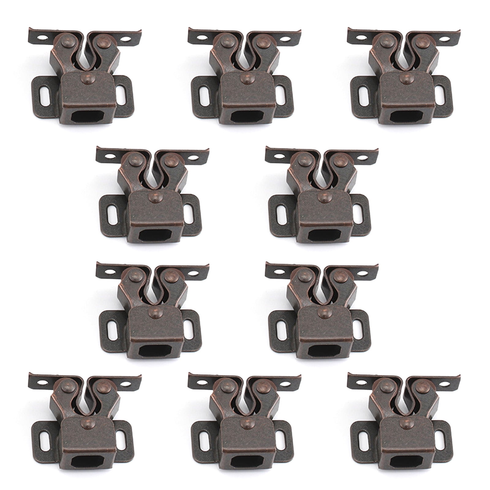 BIBABLYKE 10 Pack Double Roller Cabinet Latches for Cupboard Closet ...