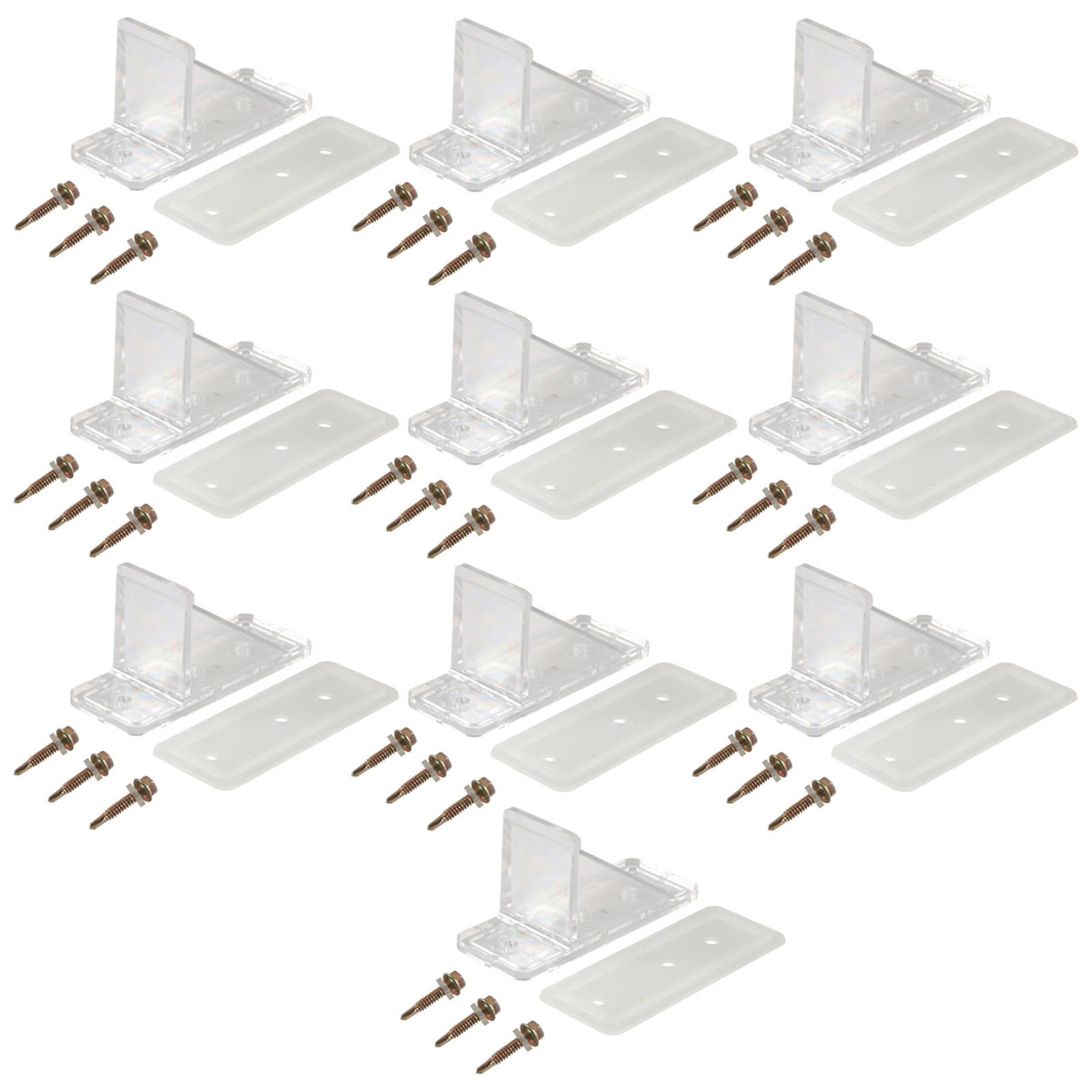 BIBABLYKE 10 Pack/Set Metal Roof Snow Guard With Perfects Seal Gasket ...