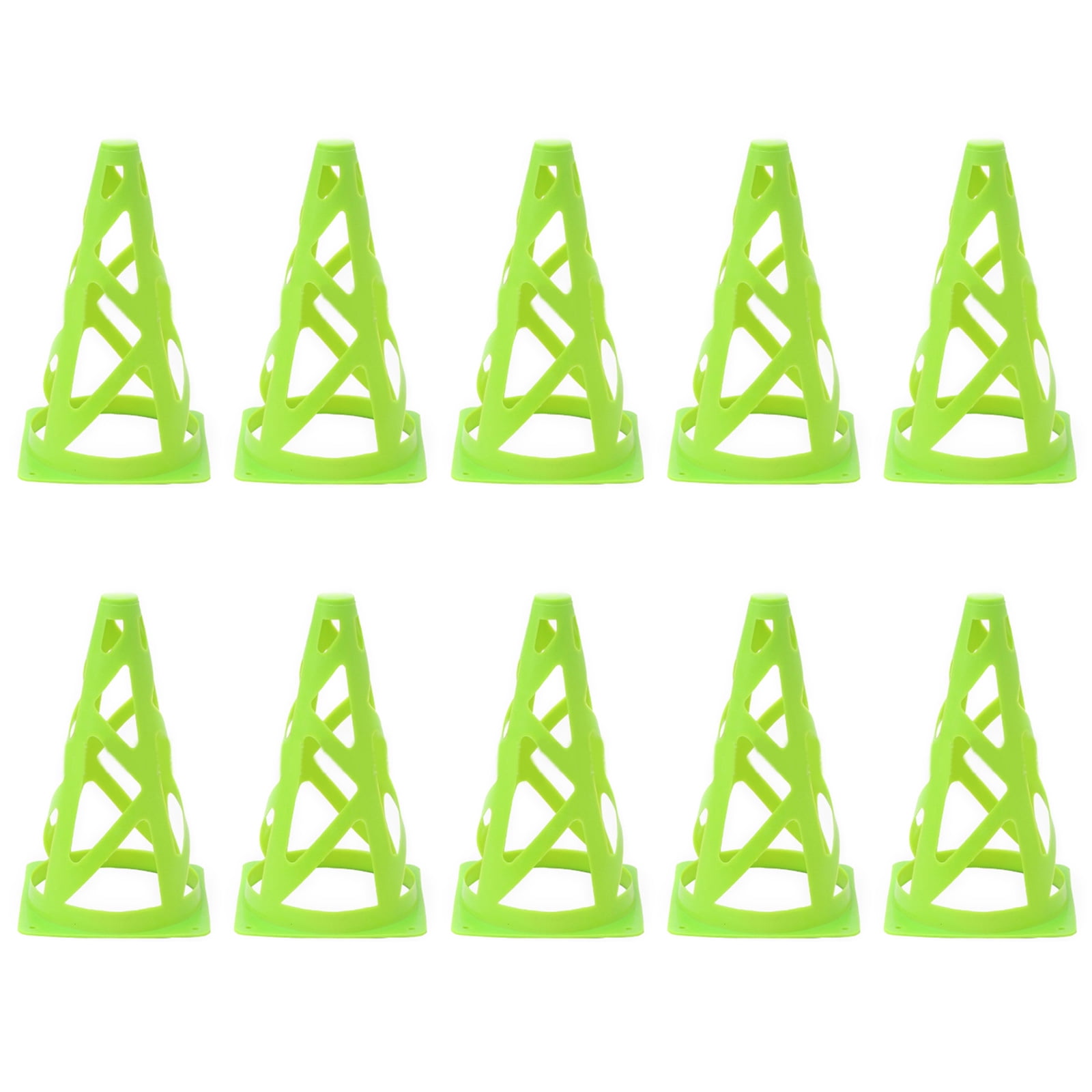 BIBABLYKE 10 Pack Sports Training Cones Plastic Marker Training Traffic ...