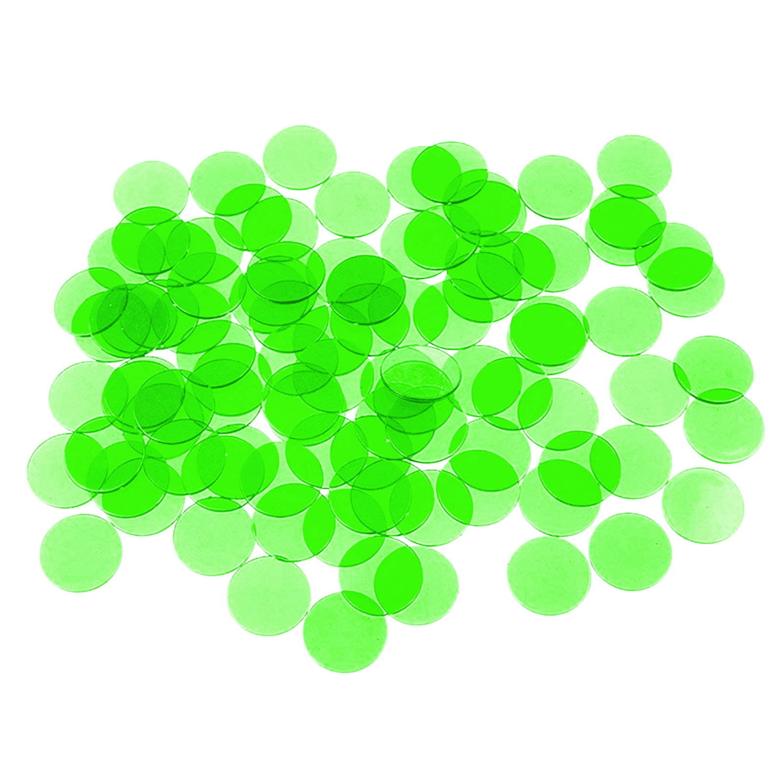 BIBABLYKE 100Pcs Transparent Counters Bingo Chip Plastic Counting ...