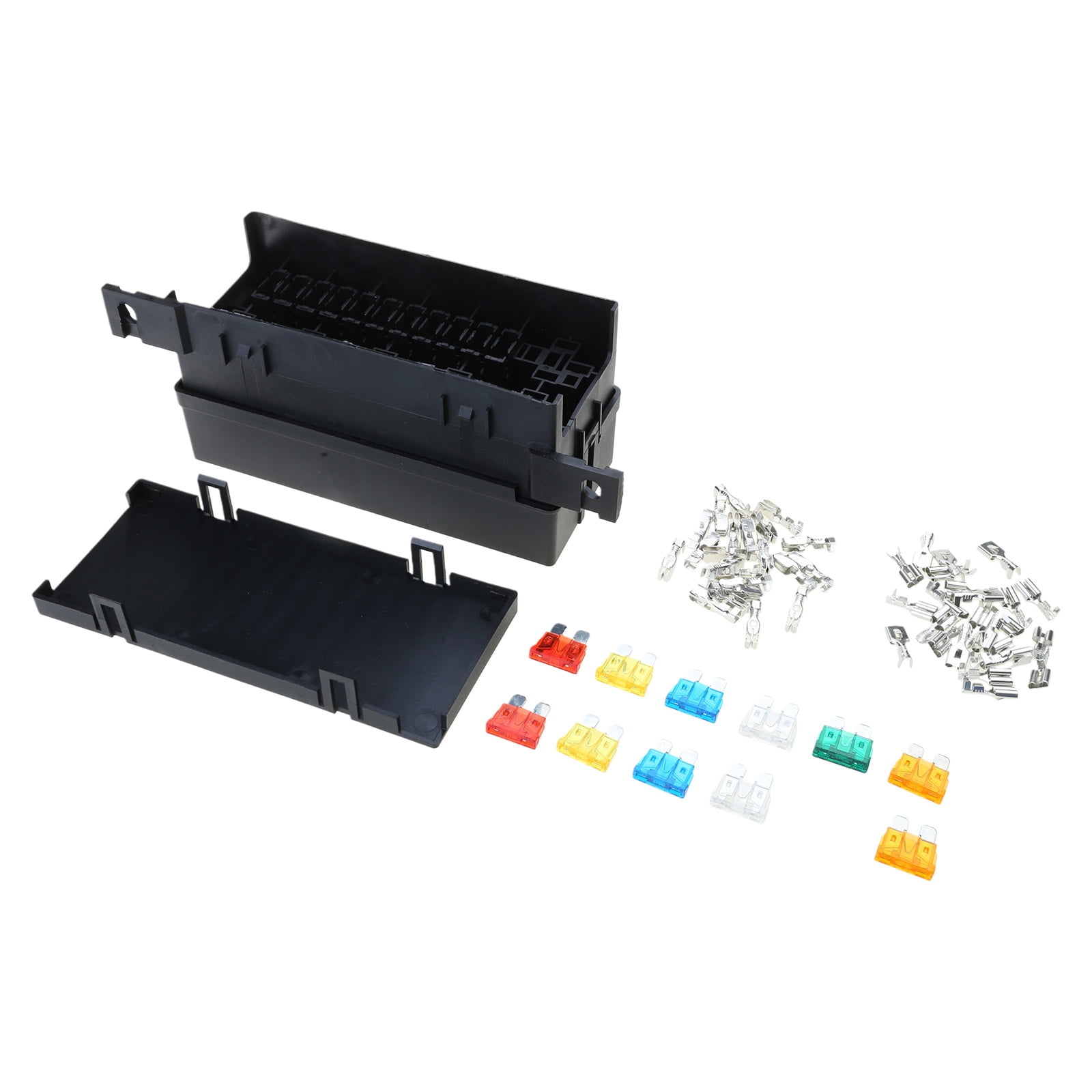 BIBABLYKE 11 Way Fuses Box With Pre Wired Relays Suitable For 12V/24V ...