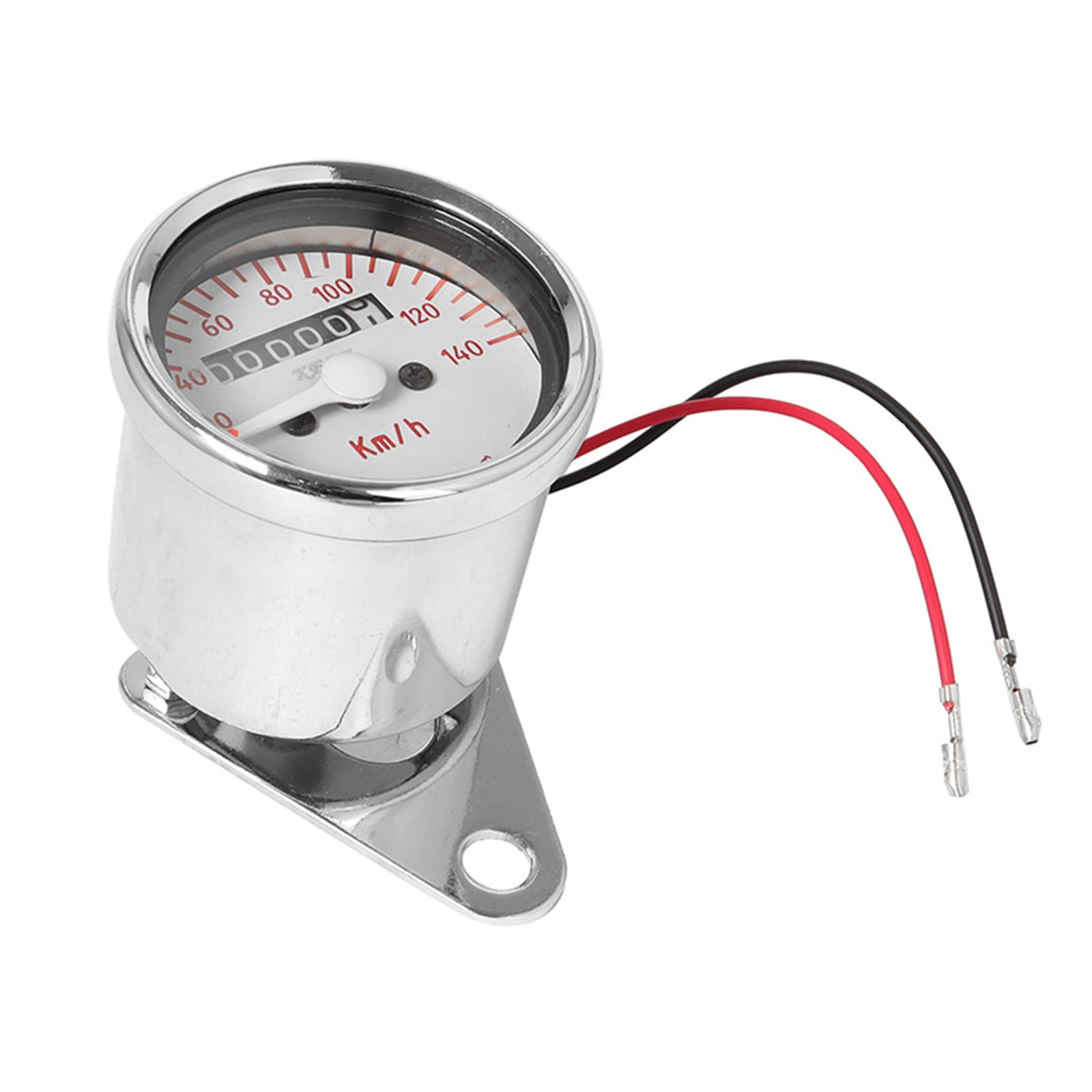 BIBABLYKE 12V Motorcycle Speedometer Double Odometer Speedometer ...