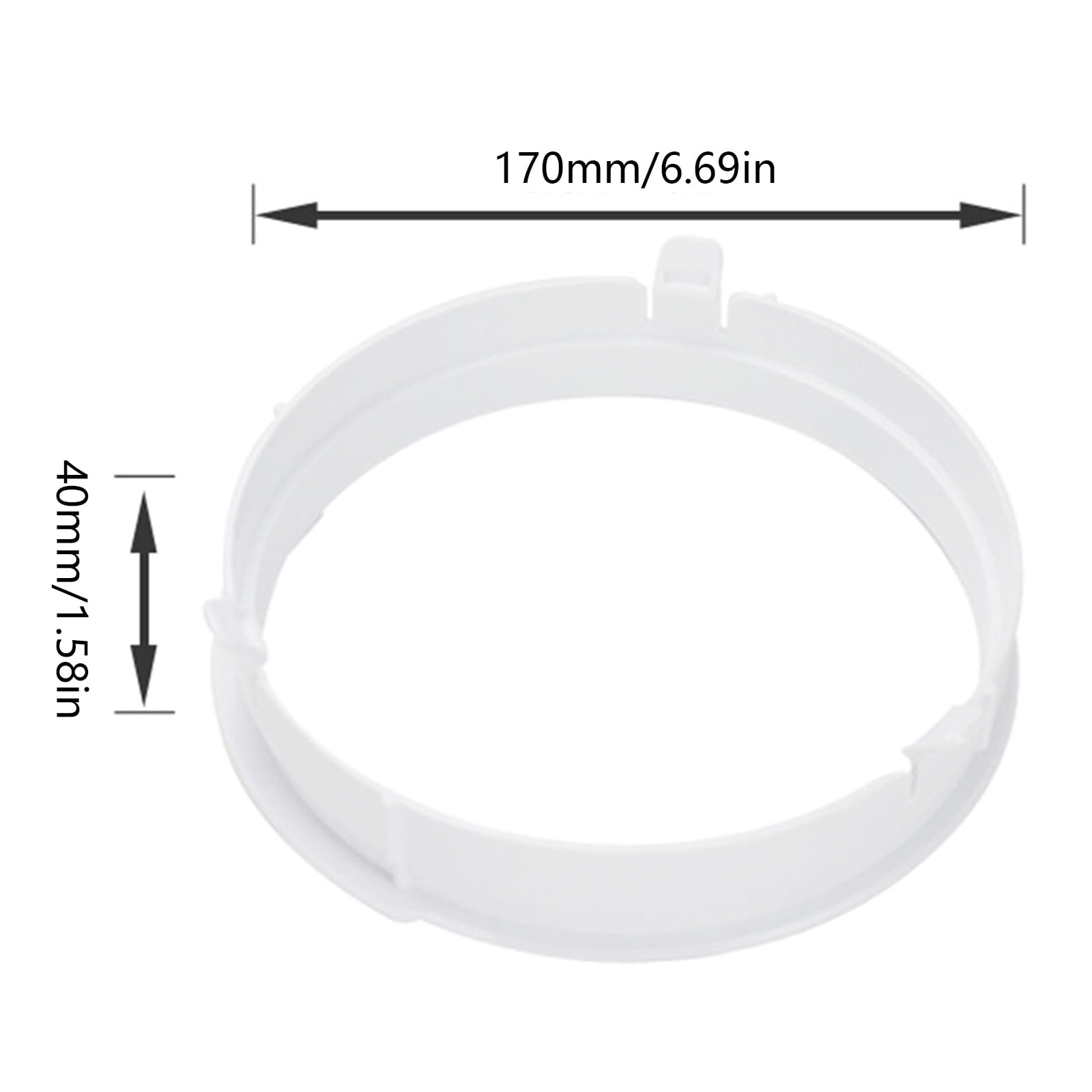 BIBABLYKE 16cm Portable Air Conditioner Window Adapter Exhaust Hose ...