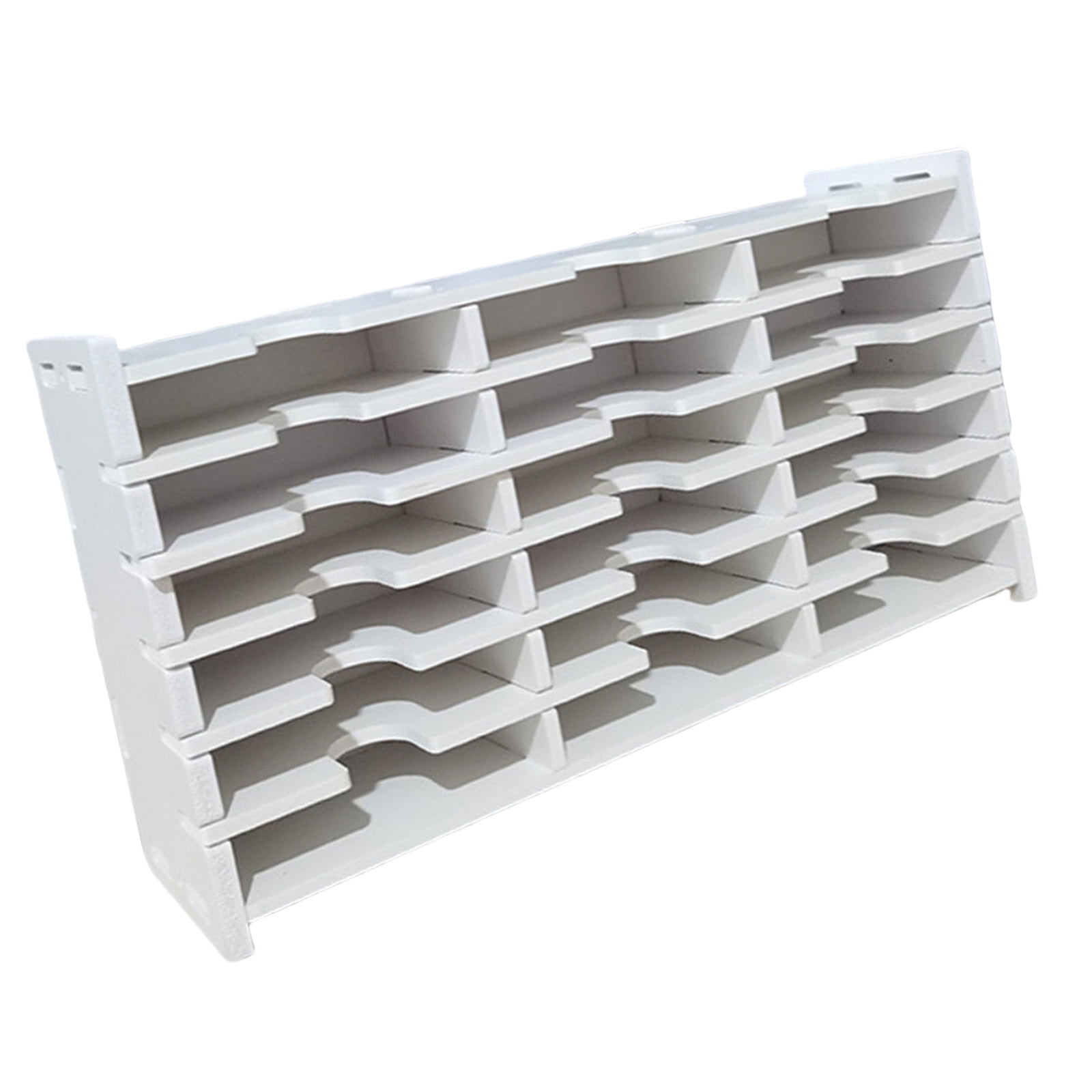 BIBABLYKE 18/36/51/60 Grids Plastic Stamp Pad Organizers Wall Mountable ...
