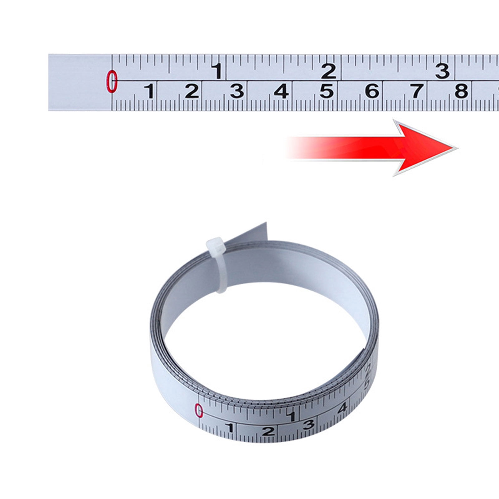 BIBABLYKE 1m/2m Measuring Tape Workbench Ruler Self-Adhesive Tape ...