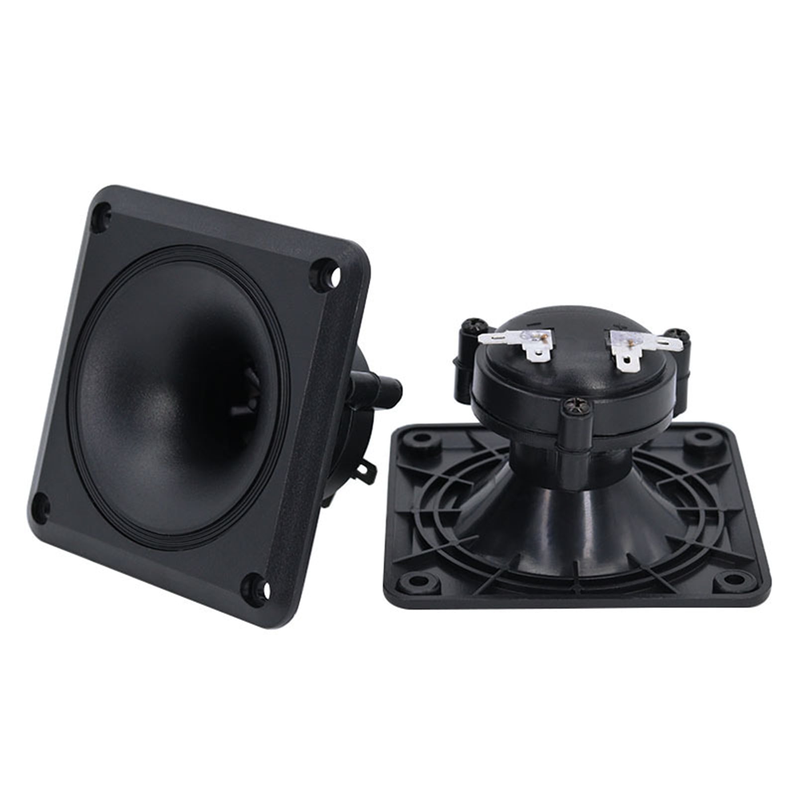 BIBABLYKE 1pair 3.5Inch Square Car Horn Tweeters Speaker with Magnetic ...